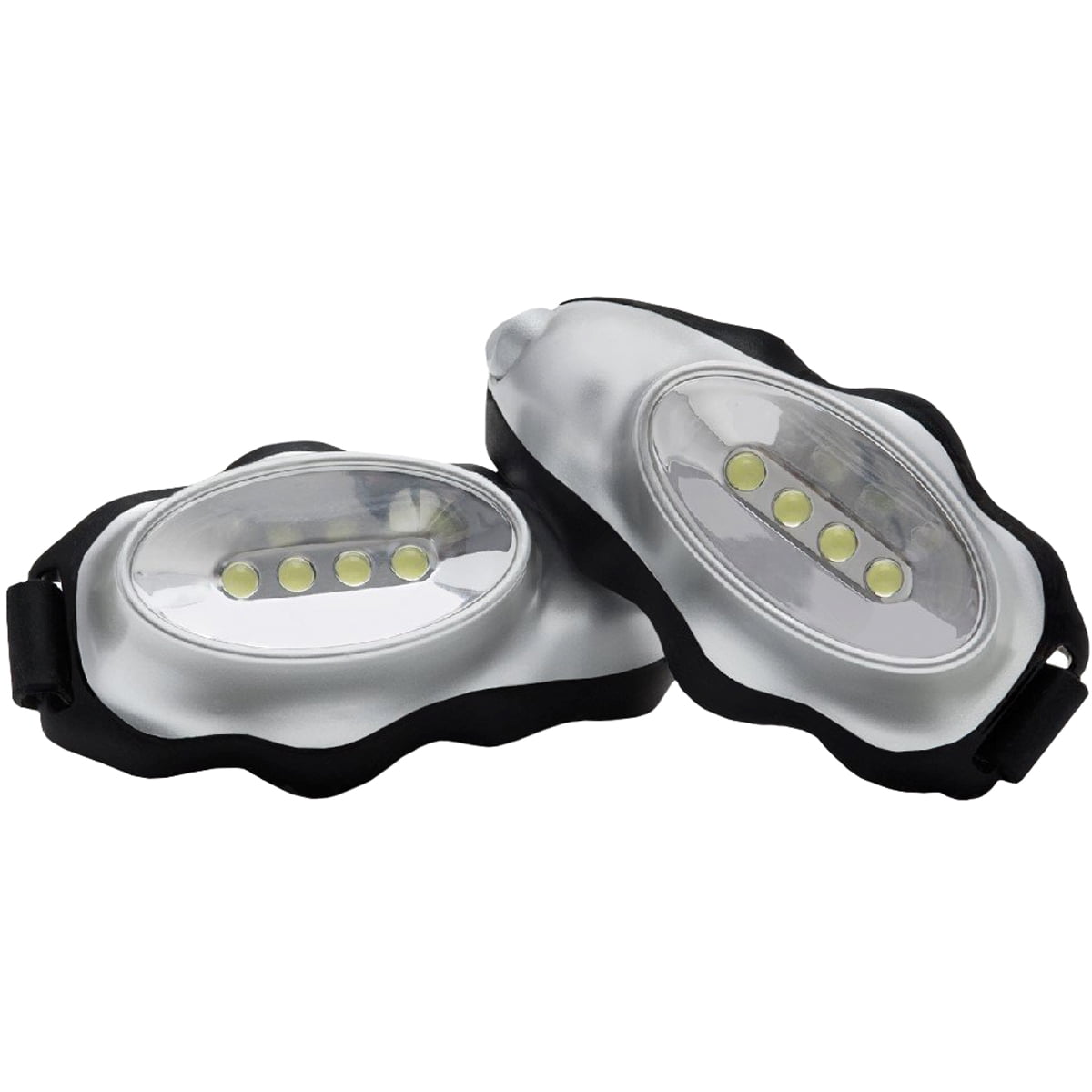 Knuckle Lights Original Handheld LED Running Safety Light Set - Silver ...