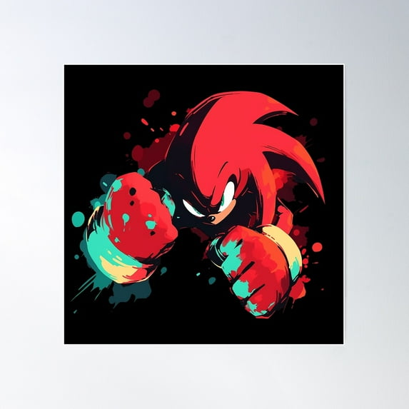 Knuckles Poster Wall Art, Modern Wall Decor For Living Room Bedroom ...