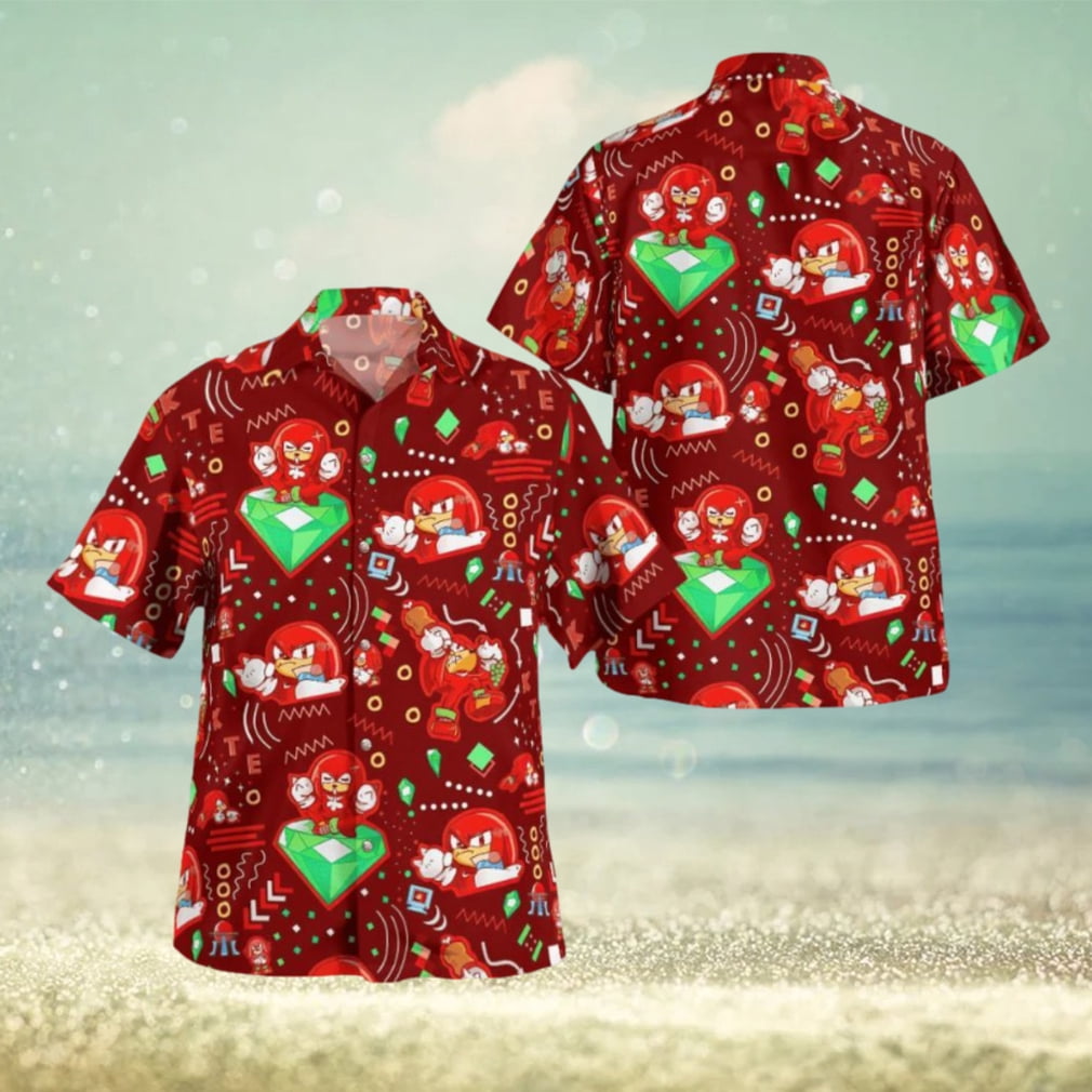 Knuckles Red Hedgehog Hawaiian Shirt Gift For Men And Women - Walmart.com