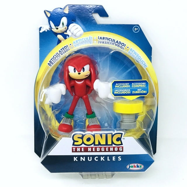 Knuckles Sonic The Hedgehog Jakks Pacific 4 inch Figure - Walmart.com