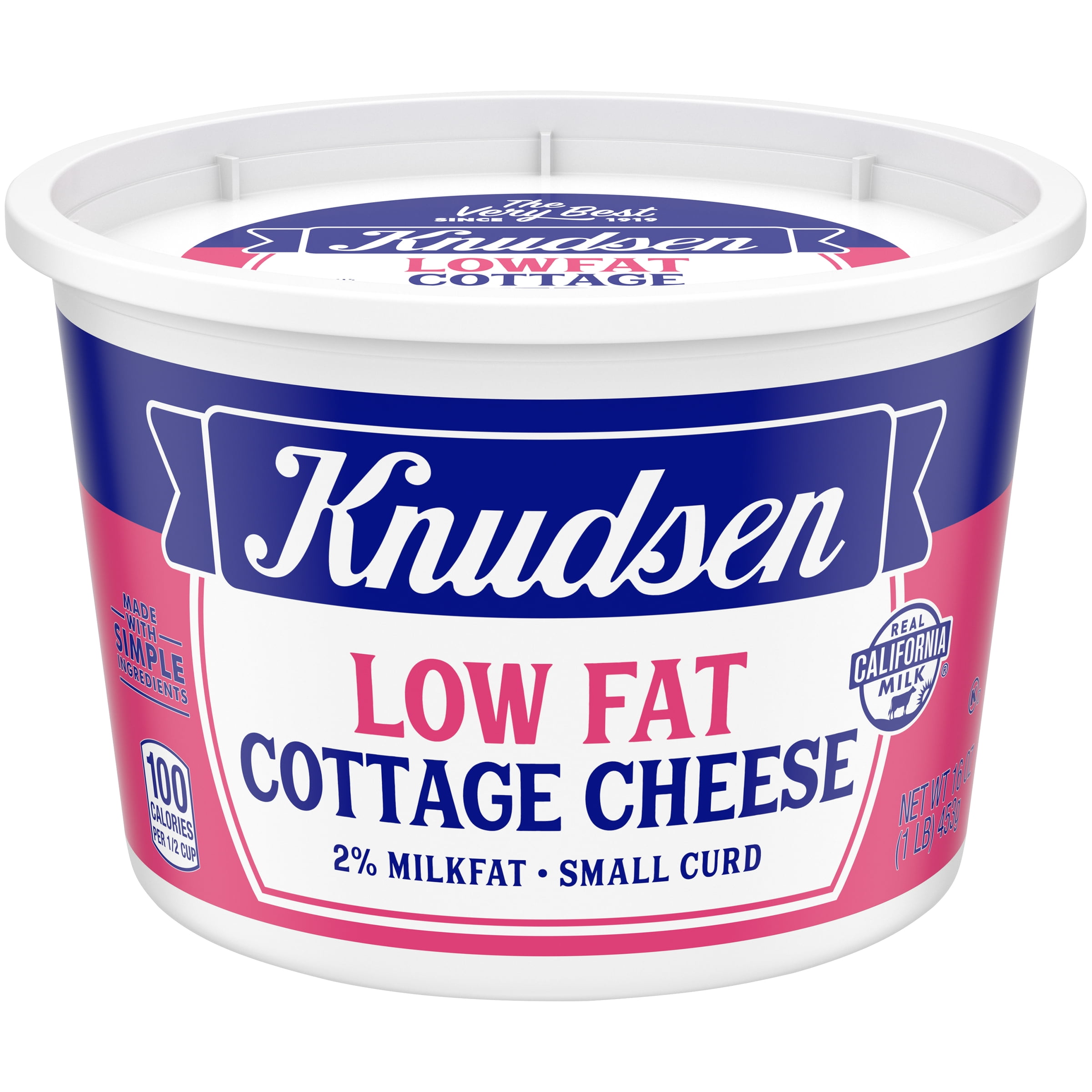 Knudsen Lowfat Small Curd Cottage Cheese with 2% Milkfat, 16 oz Tub ...
