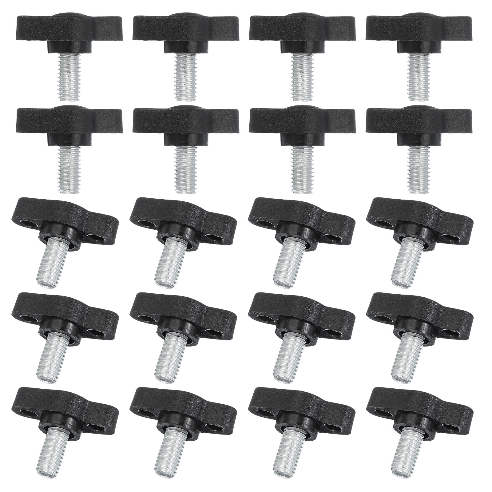 Knurled Clamping Knobs Handle Thumb Screws Bolt Knobs M6 x 12 mm Male ...