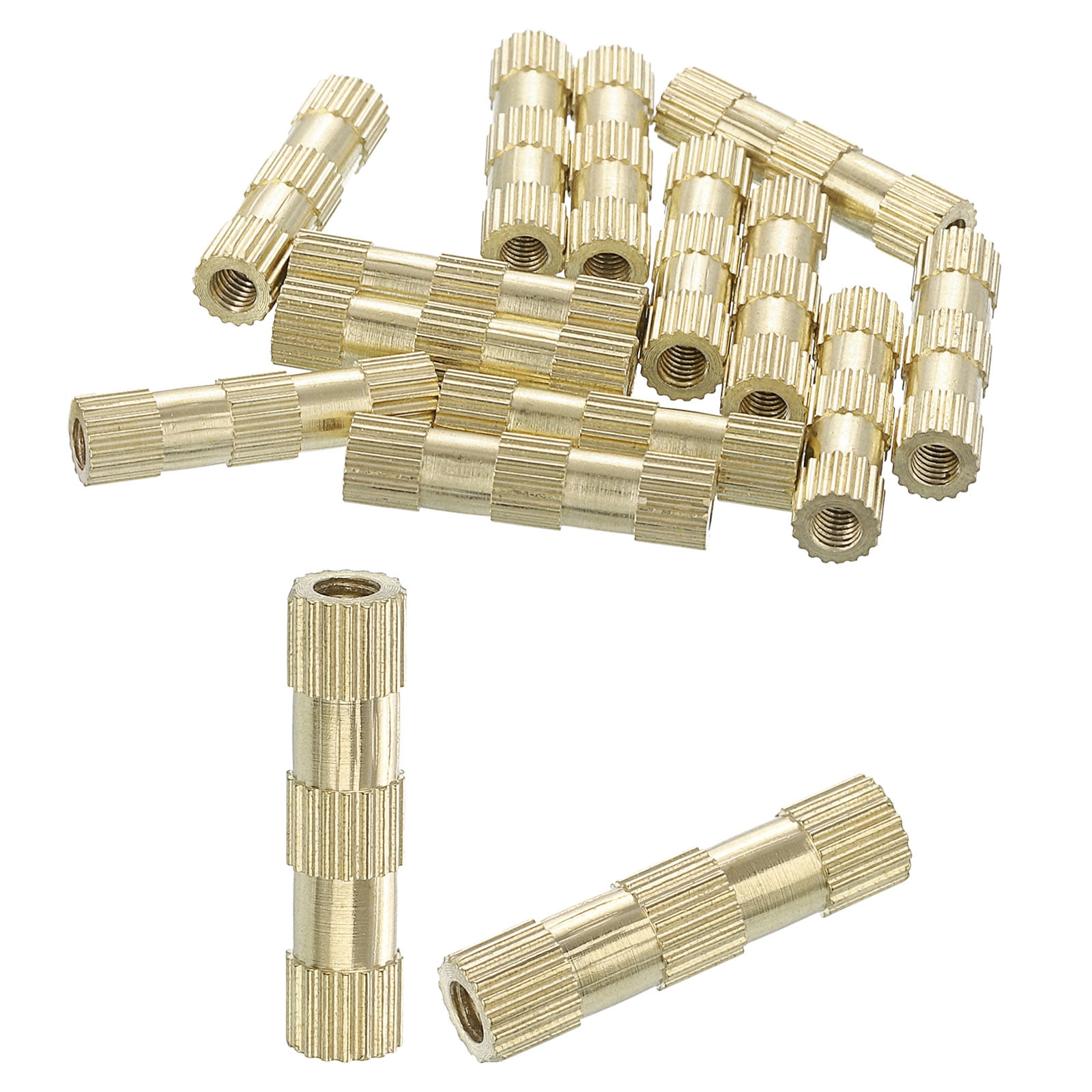 Knurled Insert Nuts, 15Pack M3 x 20mm(L) x 5mm(OD) Thread Printing ...