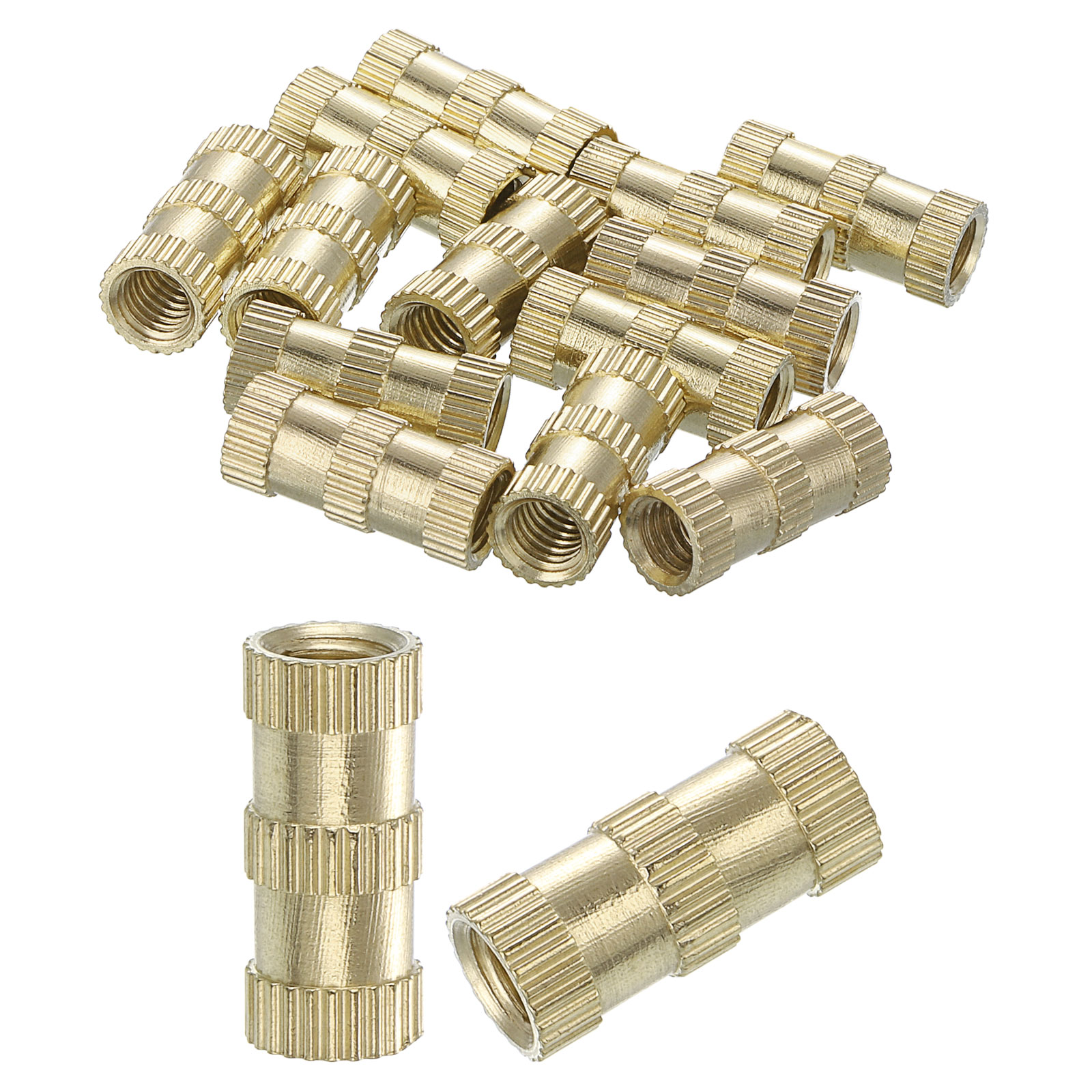 Knurled Insert Nuts, 15Pack M5 x 16mm(L) x 7mm(OD) Thread Printing ...