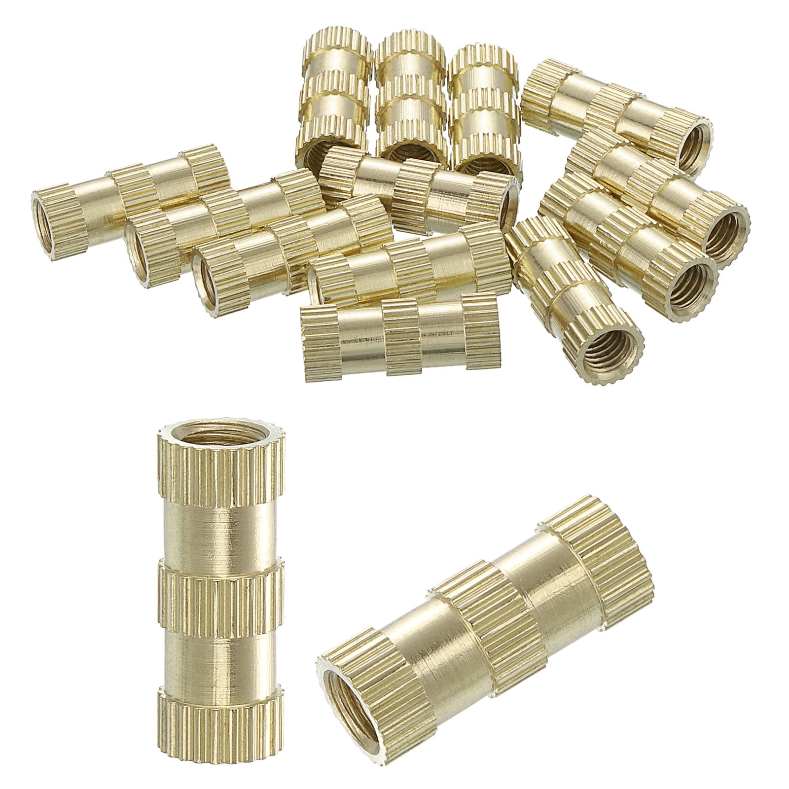 Knurled Insert Nuts, 15Pack M5 x 18mm(L) x 7mm(OD) Thread Printing ...