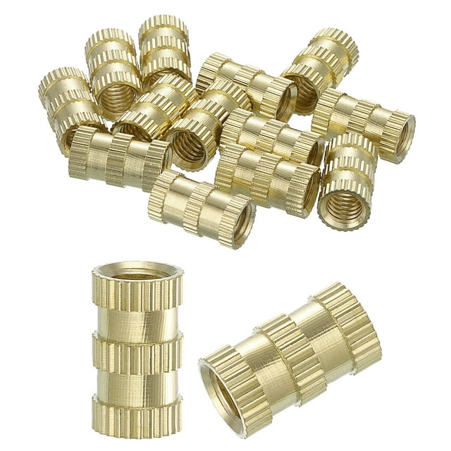 Knurled Insert Nuts, 15Pack M6 x 14mm(L) x 8mm(OD) Thread Printing ...