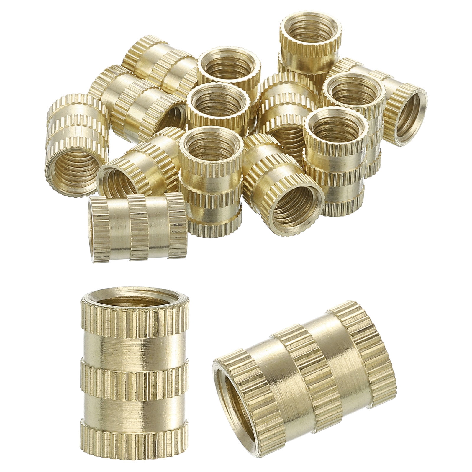Knurled Insert Nuts, 16Pack M8 x 14mm(L) x 10mm(OD) Thread Printing ...