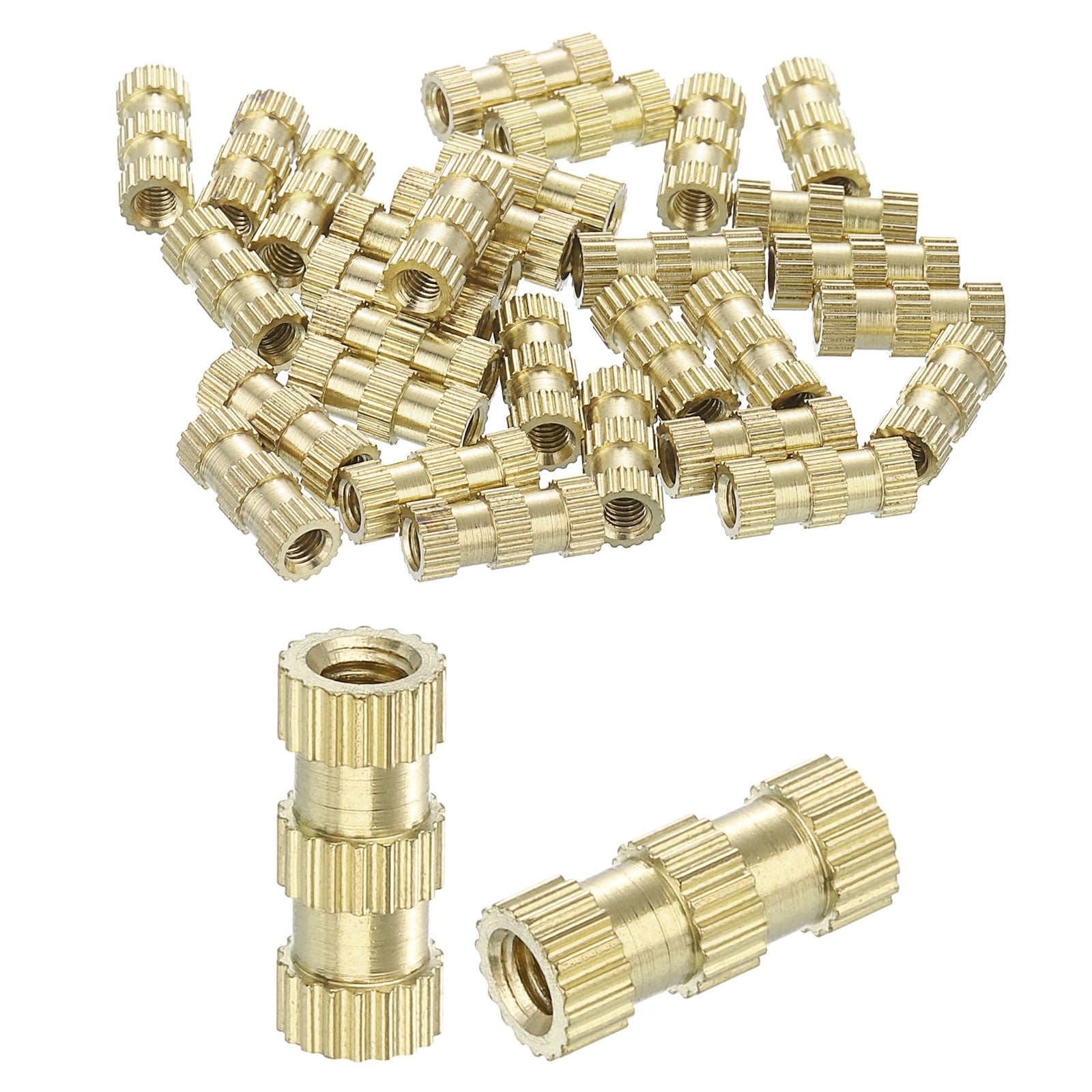 Knurled Insert Nuts, 30Pack M3 x 12mm(L) x 5mm(OD) Thread Printing ...