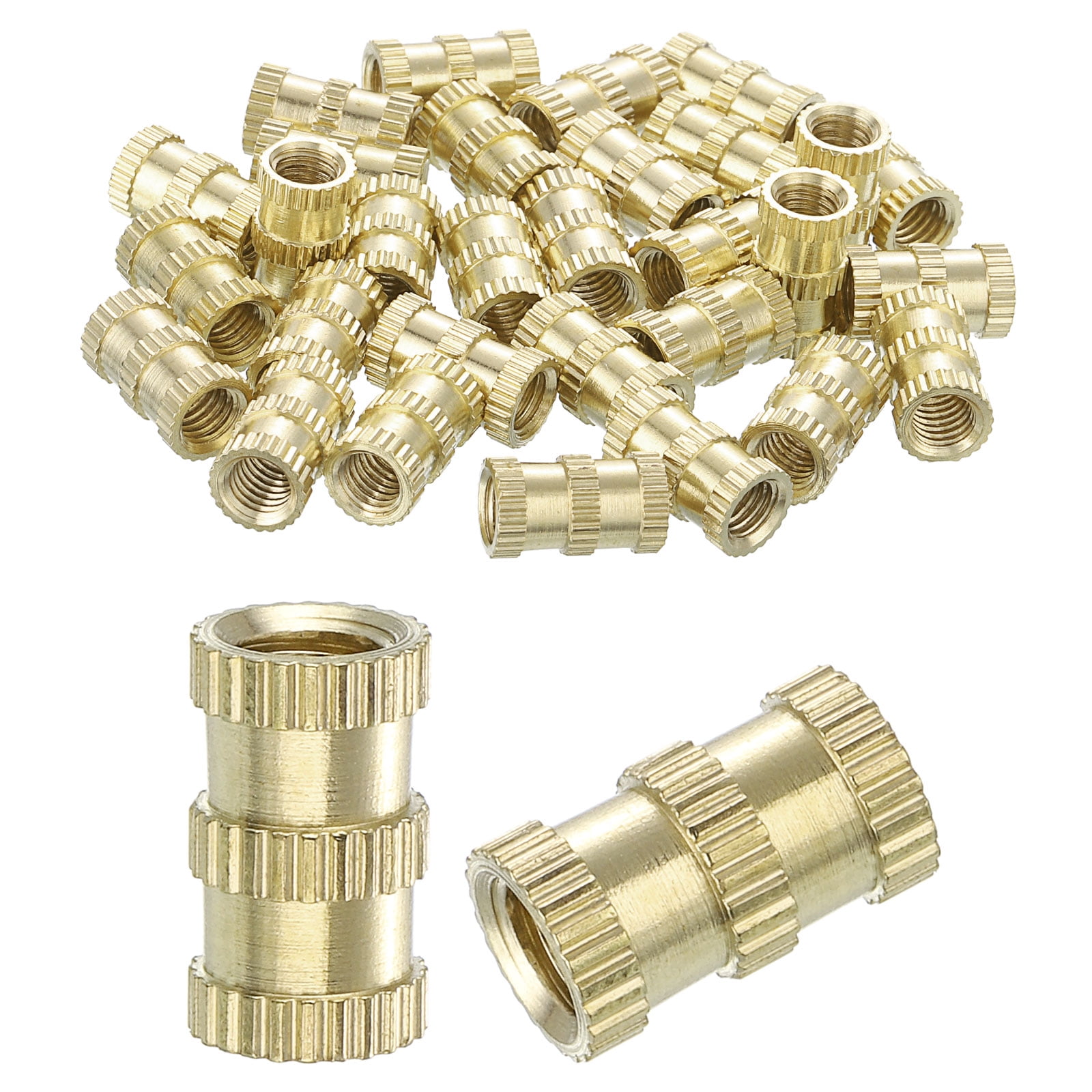 Knurled Insert Nuts, 30Pack M5 x 12mm(L) x 7mm(OD) Thread Printing ...