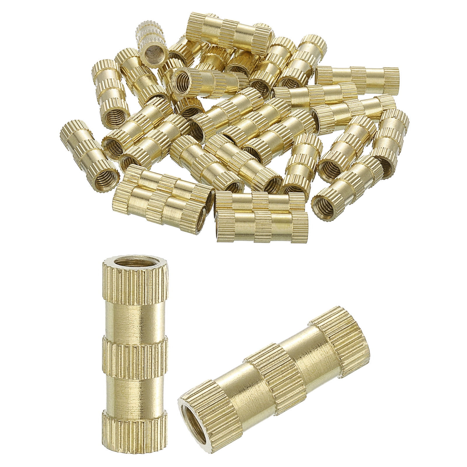 Knurled Insert Nuts, 30Pack M5 x 20mm(L) x 7mm(OD) Thread Printing ...