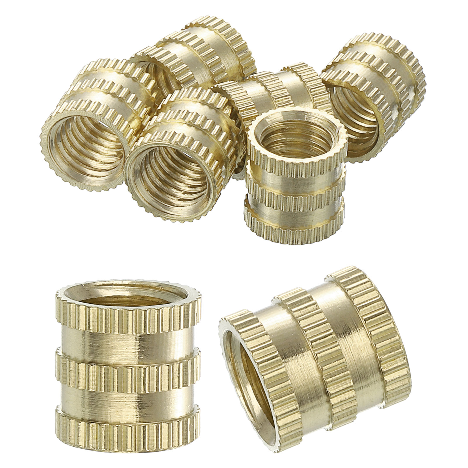 Knurled Insert Nuts, 8Pack M8 x 10mm(L) x 10mm(OD) Thread Printing ...