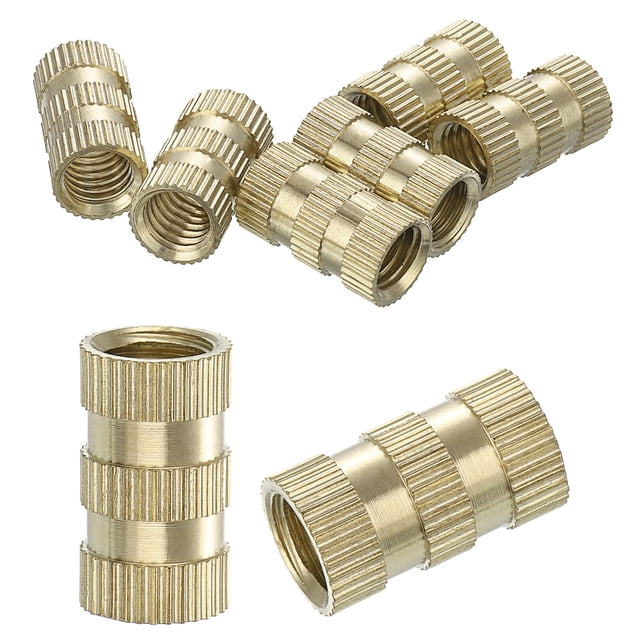 Knurled Insert Nuts, 8Pack M8 x 18mm(L) x 10mm(OD) Thread Printing ...