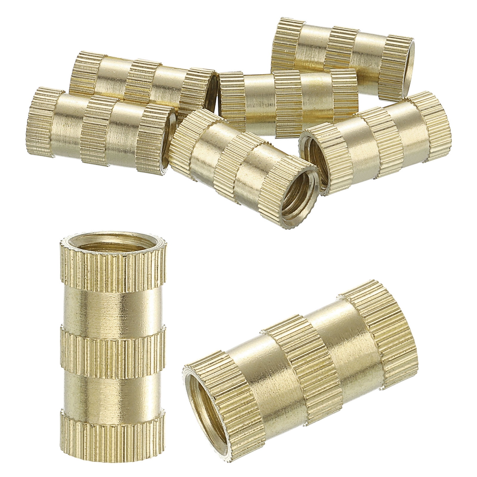 Knurled Insert Nuts, 8Pack M8 x 20mm(L) x 10mm(OD) Thread Printing ...