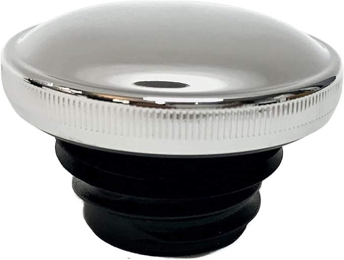 Knurled Screw-in Ratcheting Chrome Vented Gas Cap Motorcycle Tank ...
