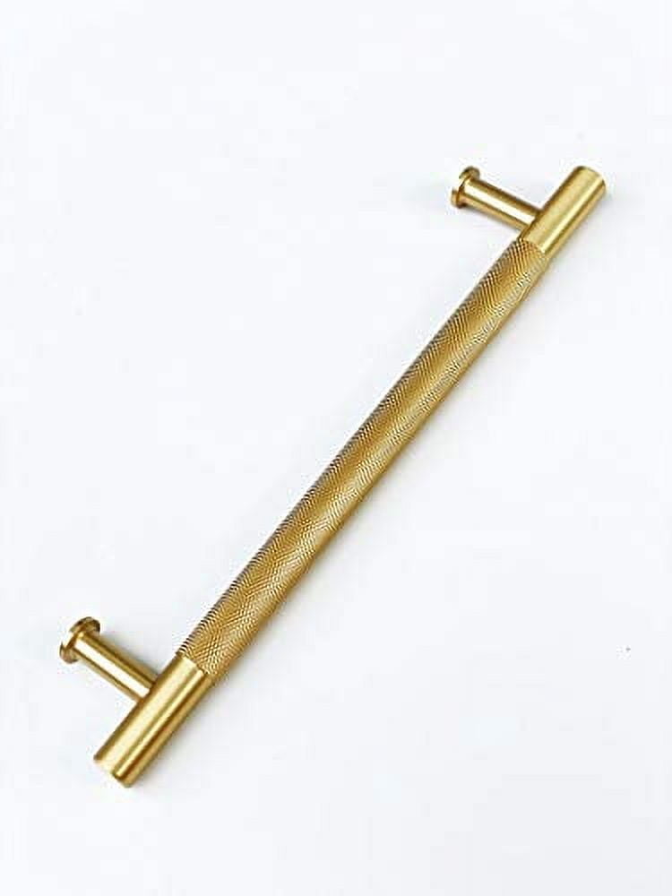 Knurled Texture Solid Brass Knurled Hardware Cabinet T-Bar Pull Handles ...