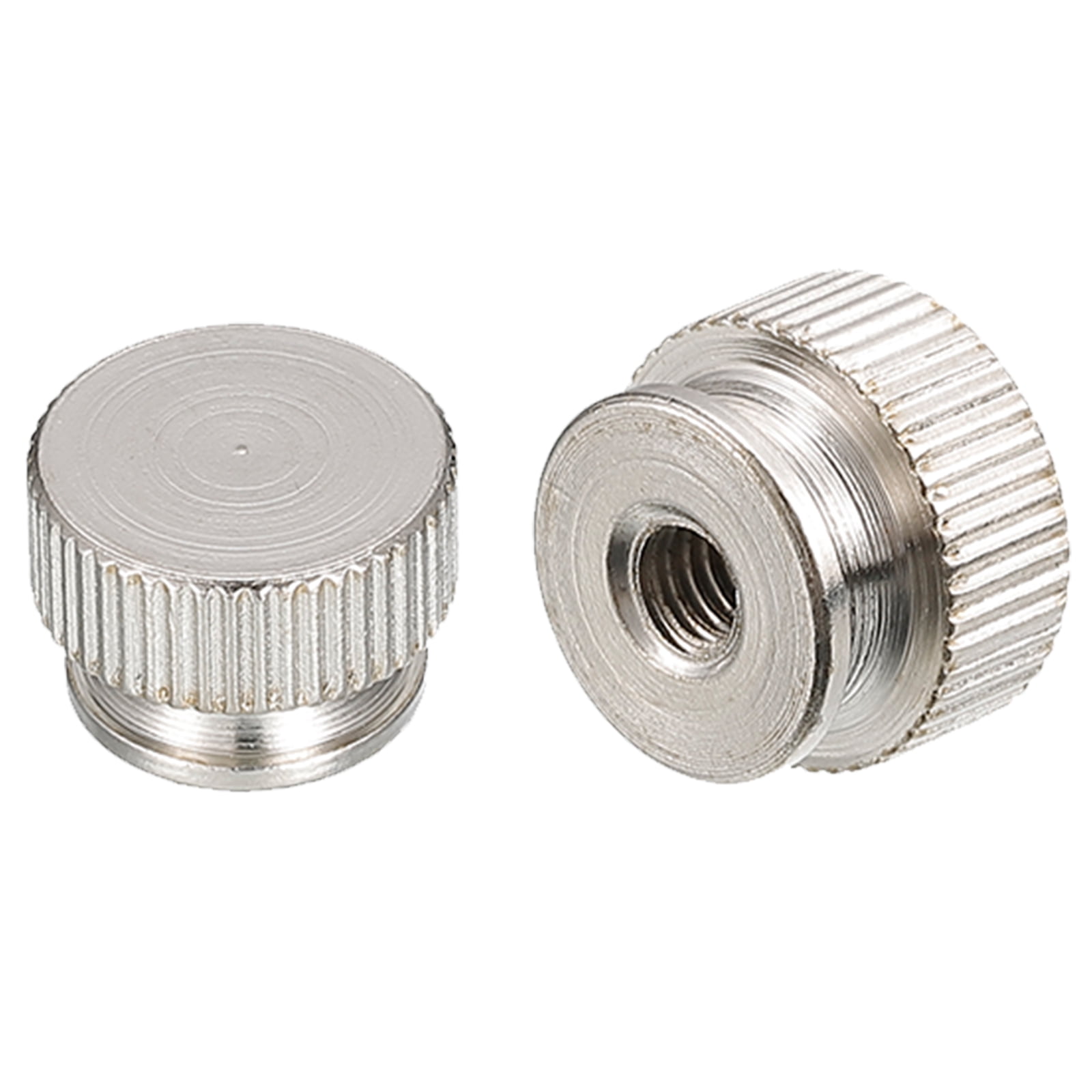 Knurled Thumb Nuts, 10 Pack M4 x D13mm x H9mm Carbon Steel Blind Hole ...