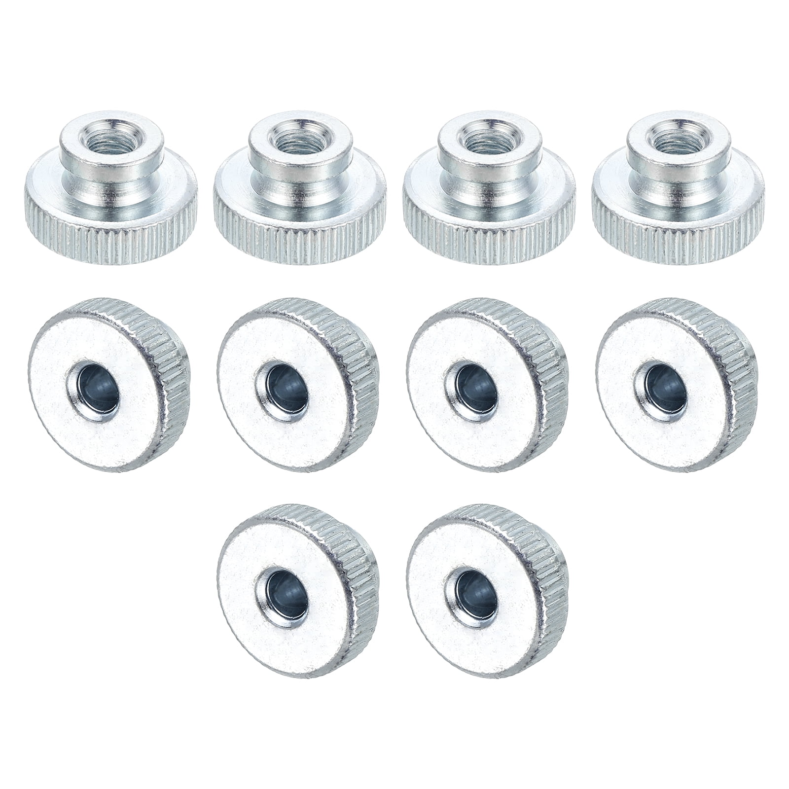 Knurled Thumb Nuts, 18Pcs M6x1mm Iron Round Knobs Fasteners for 3D ...