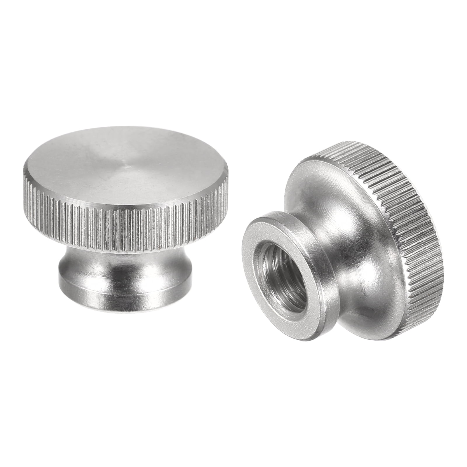 Knurled Thumb Nuts, 2 Pack M12 x D30mm x H20mm 304 Stainless Steel ...