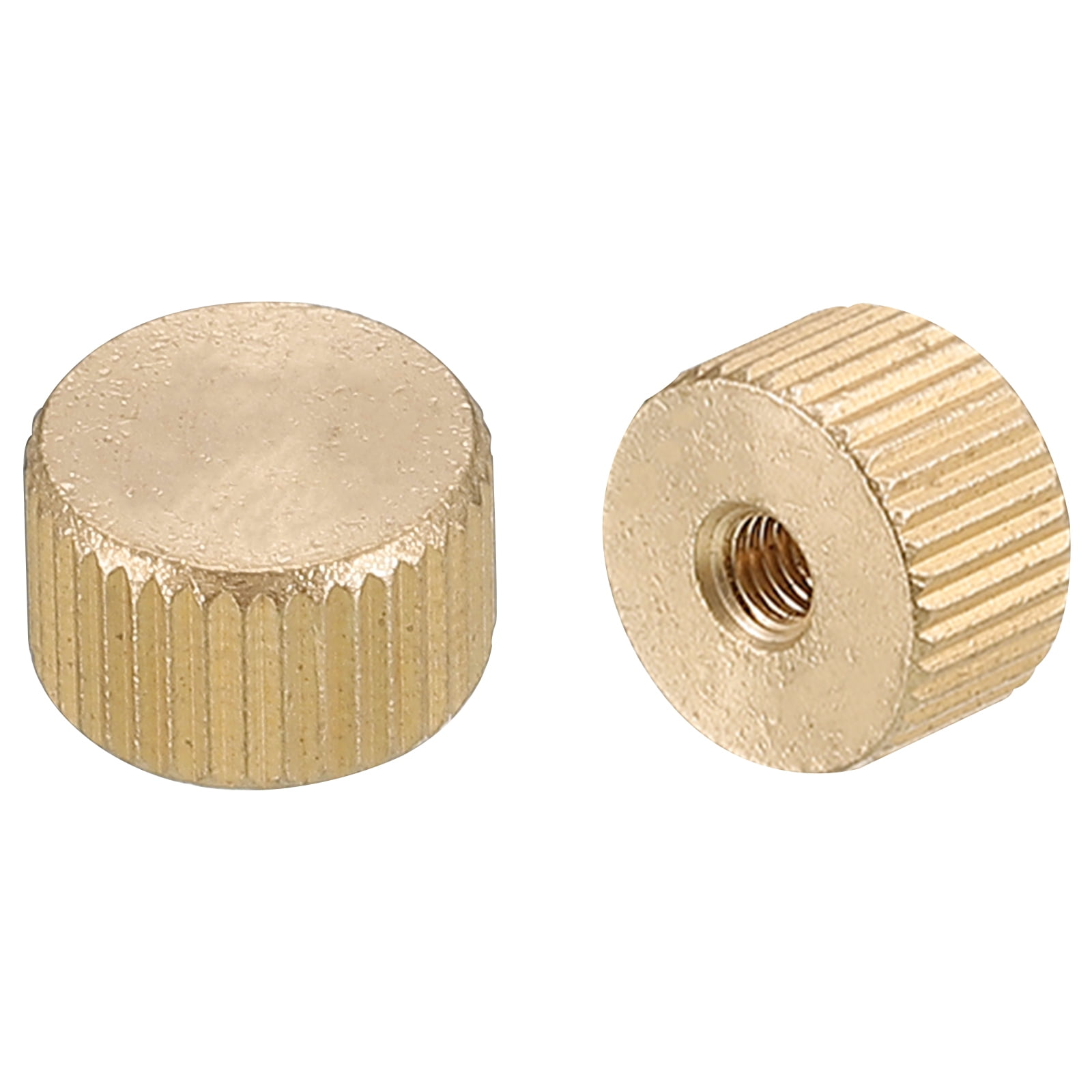 Knurled Thumb Nuts, 2 Pack M3 x D10.5mm x H6mm Brass Blind Hole Knurled Thumb Nuts - Walmart.com