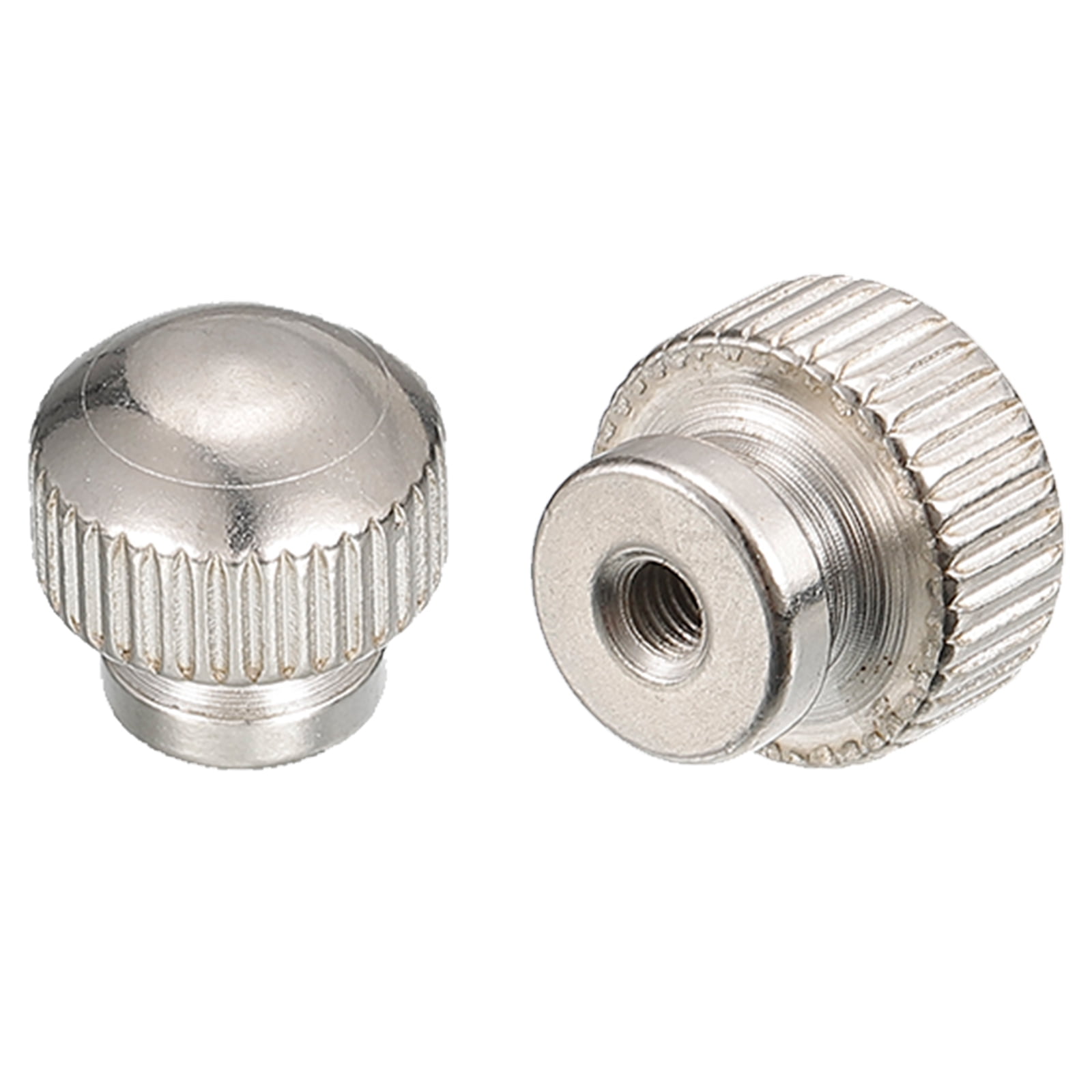 Knurled Thumb Nuts, 2 Pack M3 x D13mm x H13mm Carbon Steel Blind Hole ...