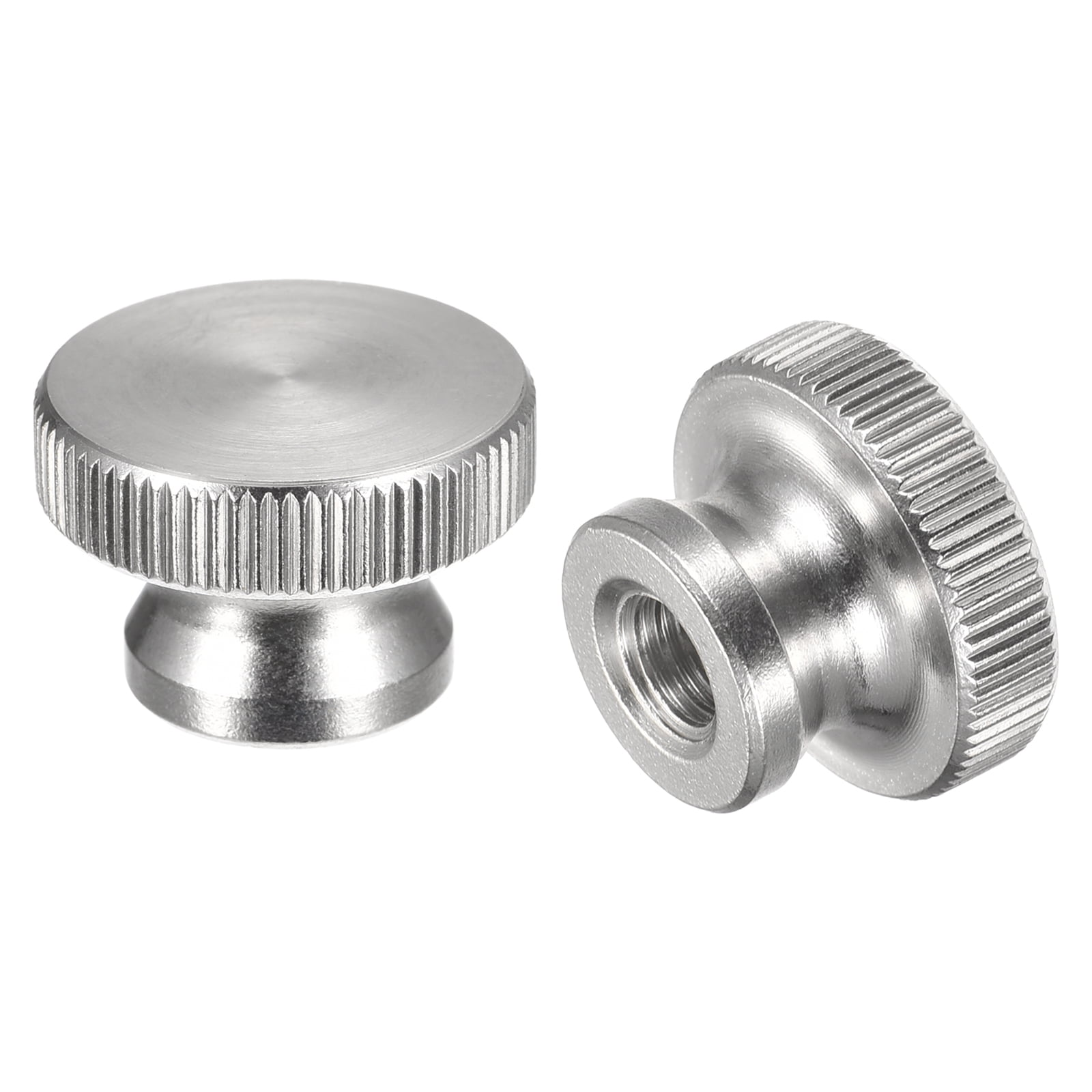 Knurled Thumb Nuts, 4 Pack M8 x D24mm x H16mm 304 Stainless Steel Blind ...