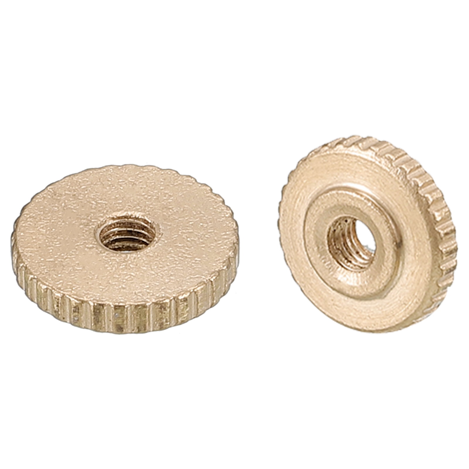 Knurled Thumb Nuts, 5 Pack M3 x D11mm x H2.5mm Brass Knurled Nut Flat ...