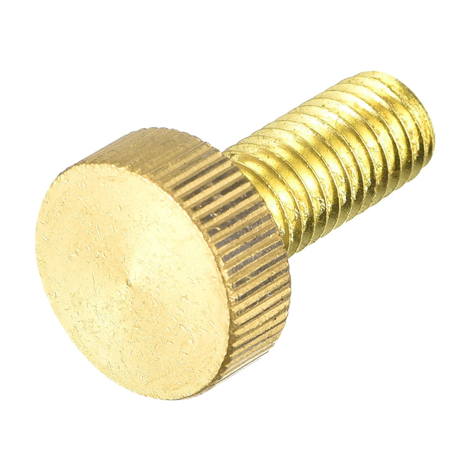 Knurled Thumb Screws, M10x25mm Flat Brass Bolts Grip Knobs Fasteners ...