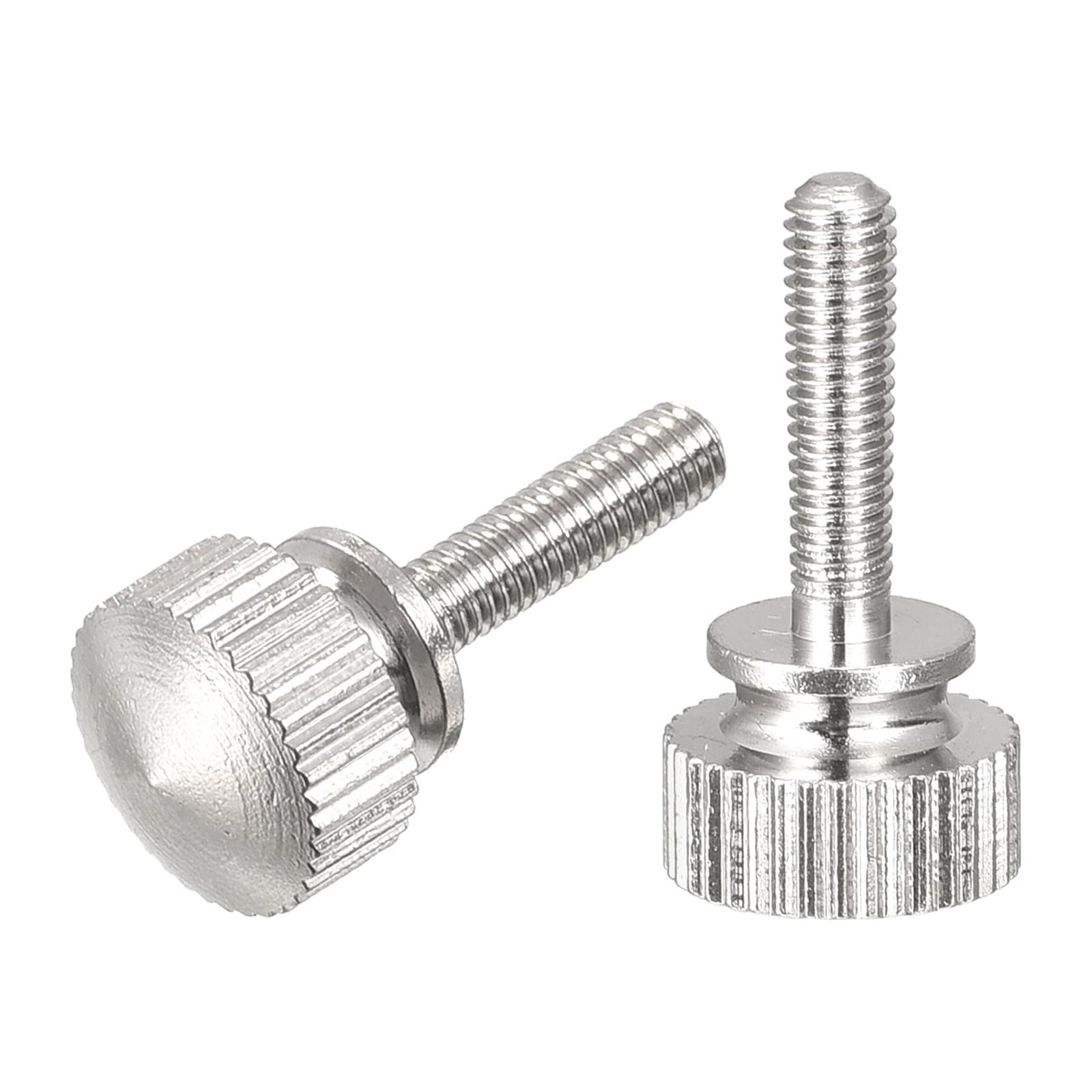 Knurled Thumb Screws, M3x12mm Flat Brass Bolts Grip Knobs, Nickel Plated 2Pack - Walmart.com