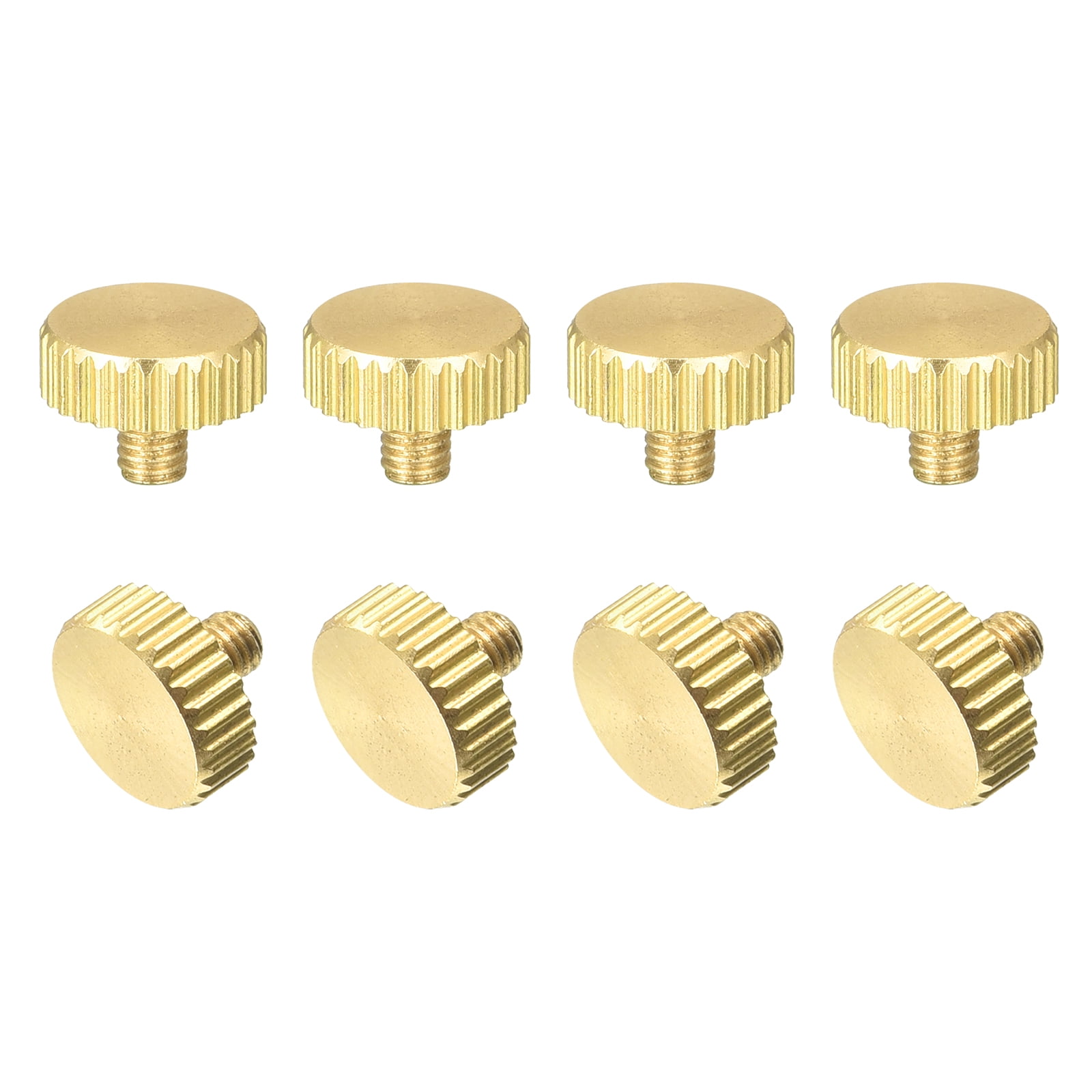 Knurled Thumb Screws, M3x4mm Flat Brass Bolts Grip Knobs Fasteners for ...