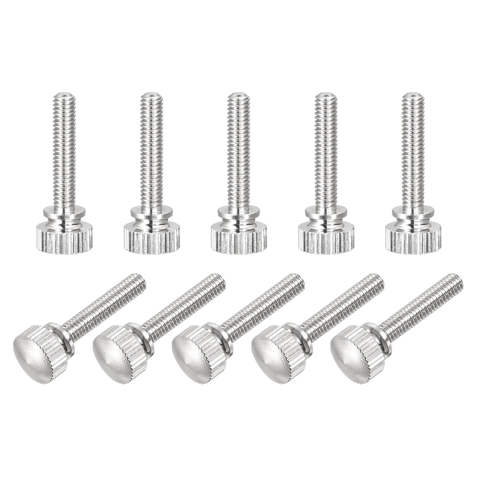 Knurled Thumb Screws, M4x20mm Brass Shoulder Bolts Grip Knobs Fasteners ...