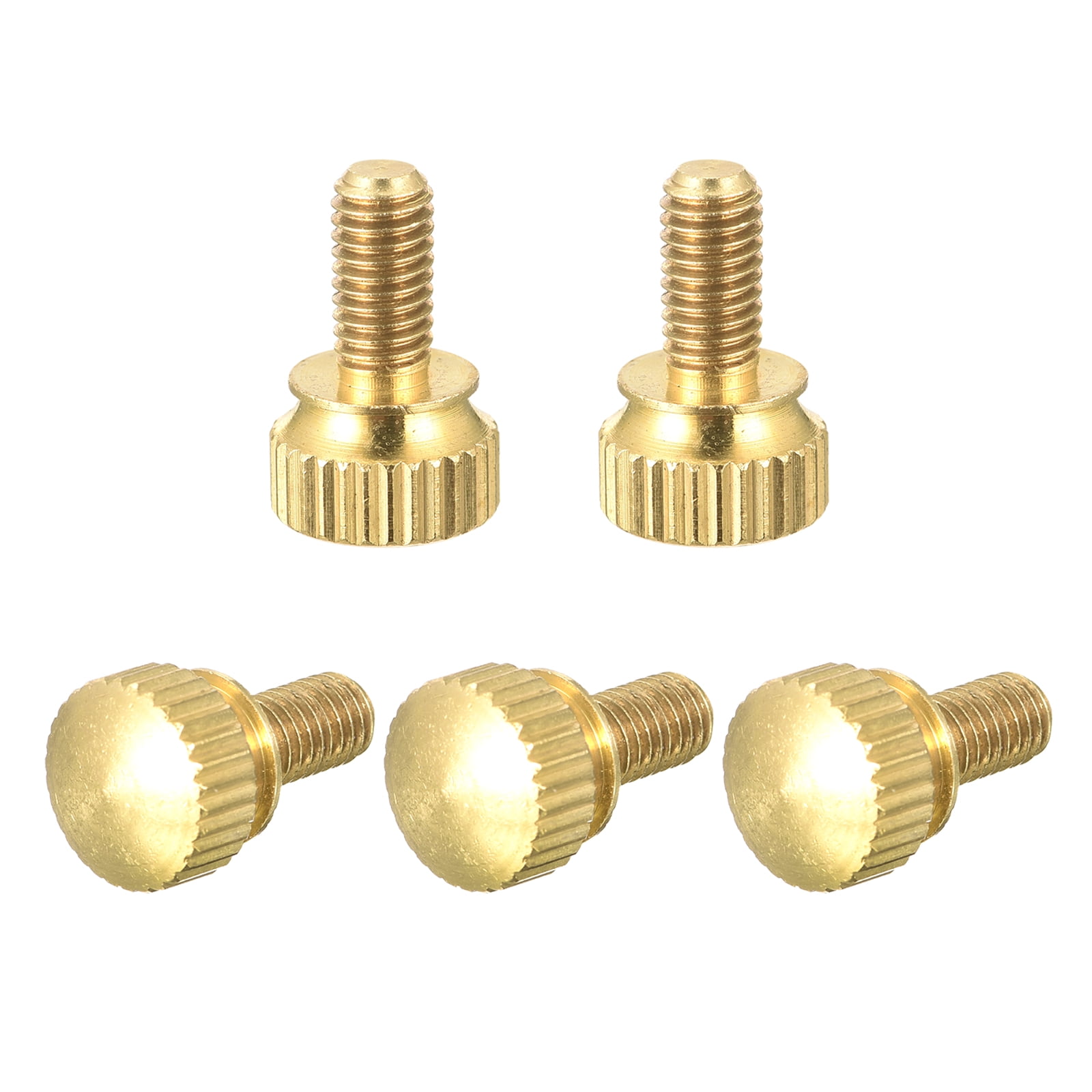 Knurled Thumb Screws, M5x10mm Brass Shoulder Bolts Stepped Grip Knobs ...
