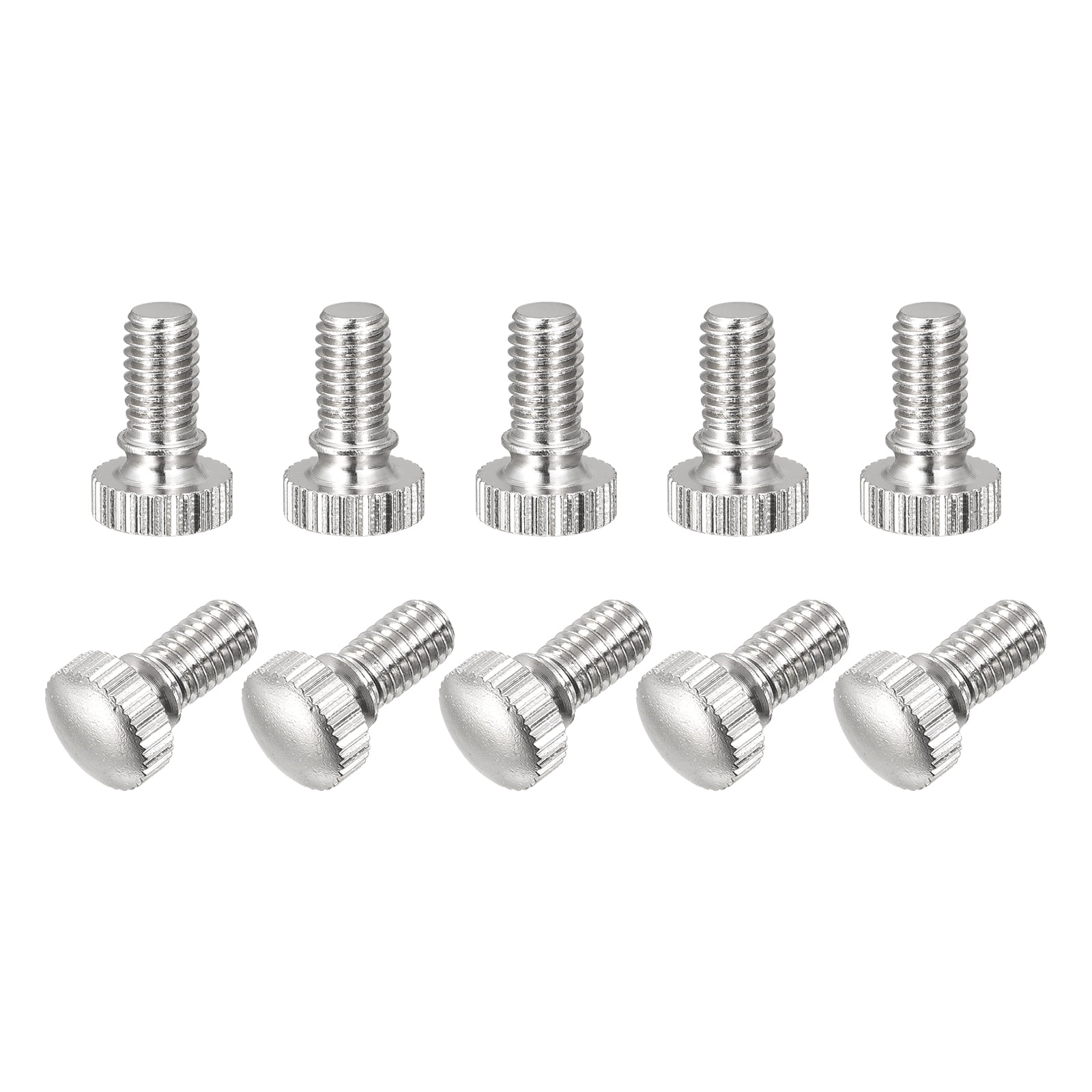 Knurled Thumb Screws, M6x10mm Brass Shoulder Bolts Grip Knobs Fasteners ...