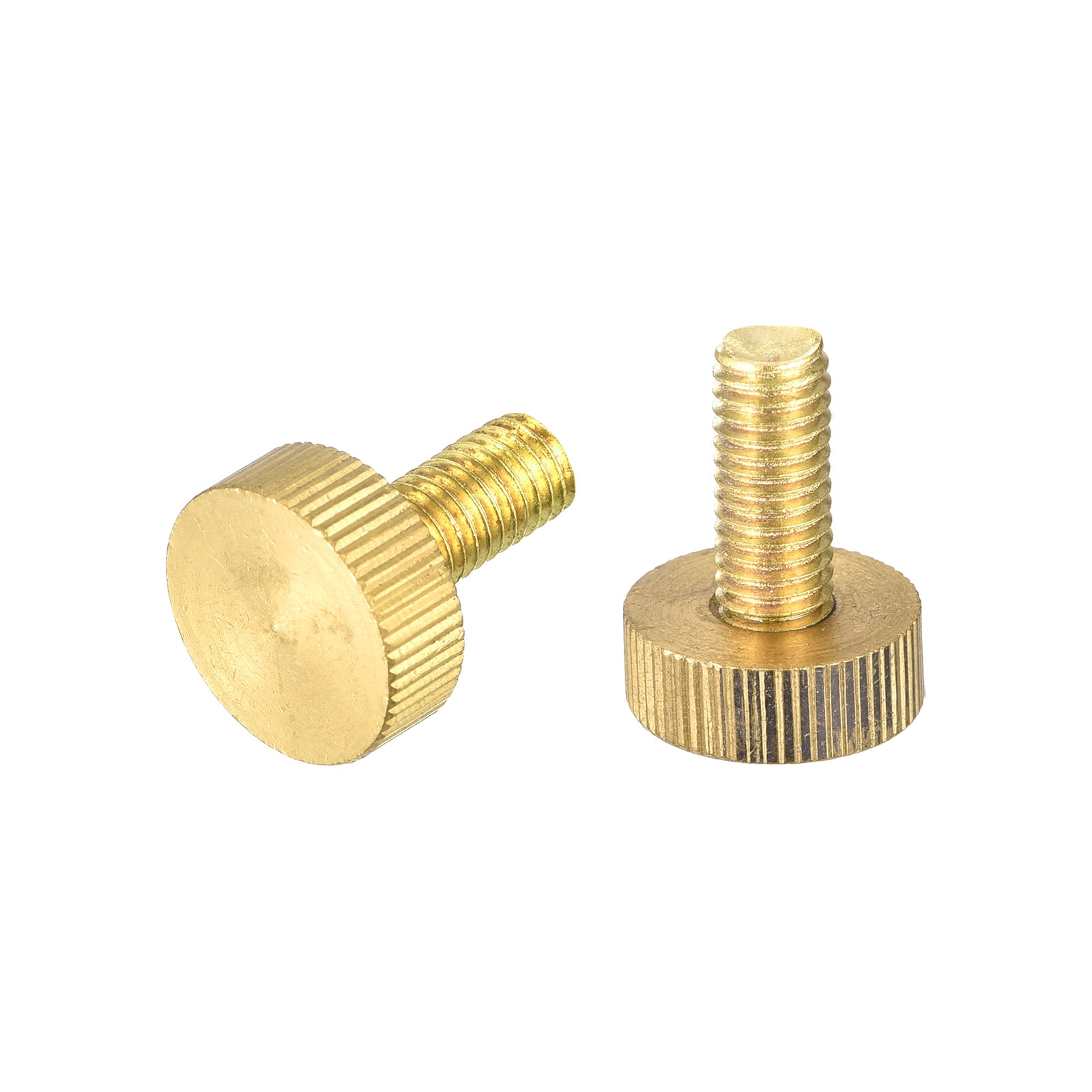 Knurled Thumb Screws, M8x20mm Flat Brass Bolts Grip Knobs Fasteners for ...