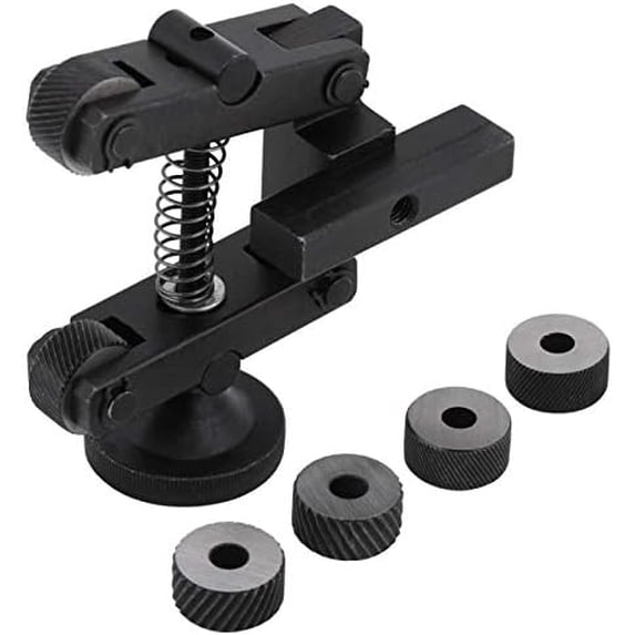 Knurling Tool for Metal Lathe, Lathe Adjustable Shank with 4 Wheel ...