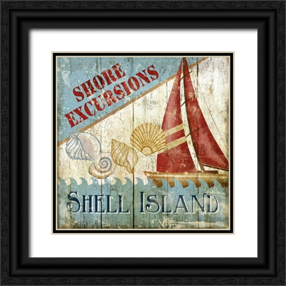 Knutsen, Conrad 26x26 Black Ornate Wood Framed with Double Matting ...