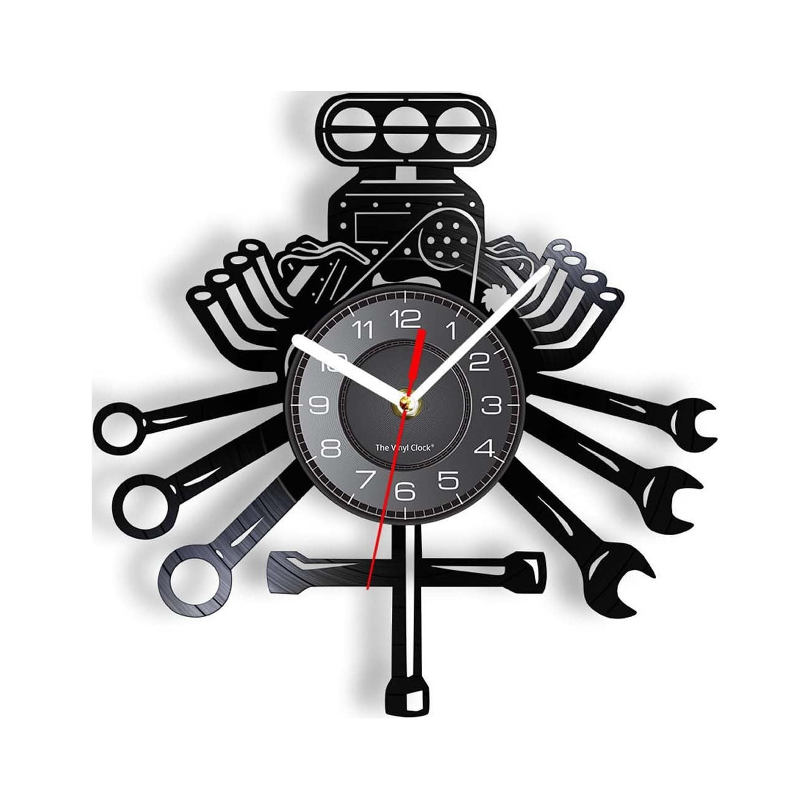 KoIJMP 11.6 Inch-Wall Clock,Winh LED Auto Repair Shop Wall Sign ...