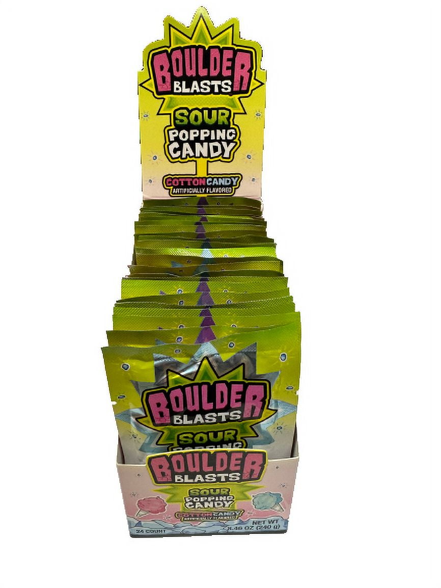 KoKo's Boulder Blasts Sour Popping Candy Cotton Candy 0.35 oz ...