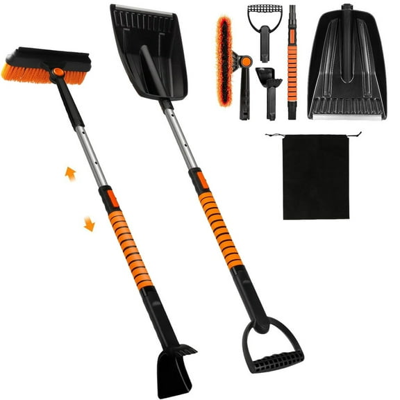 FHBVT Multifunctional Car Snow Shovel Brush Scraper 21.65 In High ...