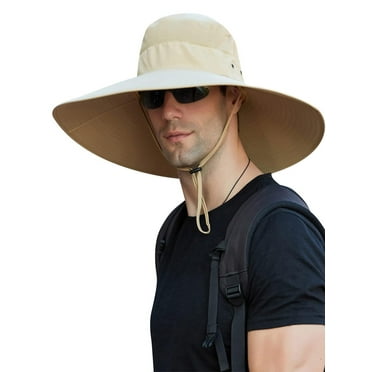Tirrinia Sun Blocker Unisex Sun Hats for Men with Neck Flap and Wide ...