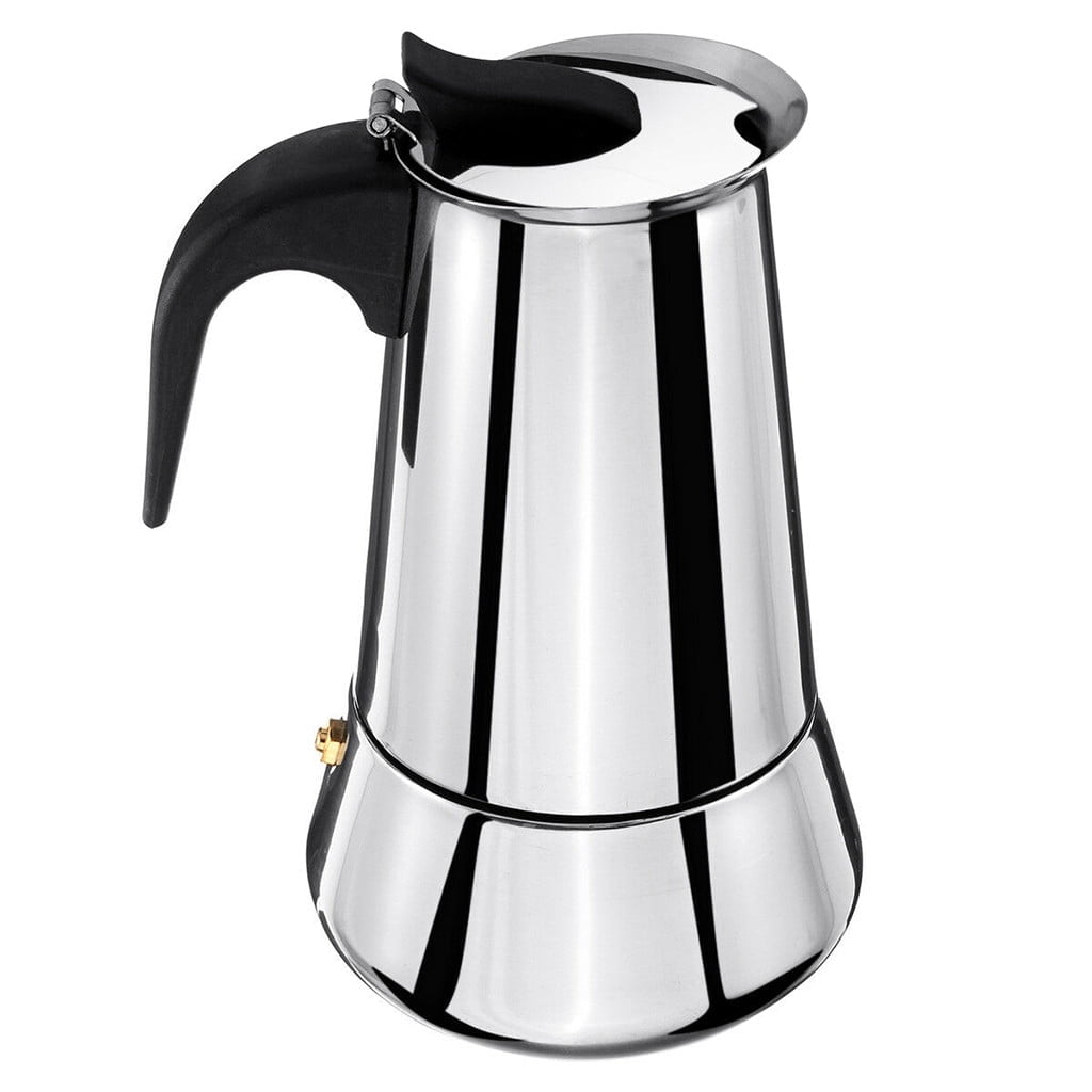 Koadzawe 6 Cup Stovetop Espresso Maker Stainless Steel Moka Pot Stove ...