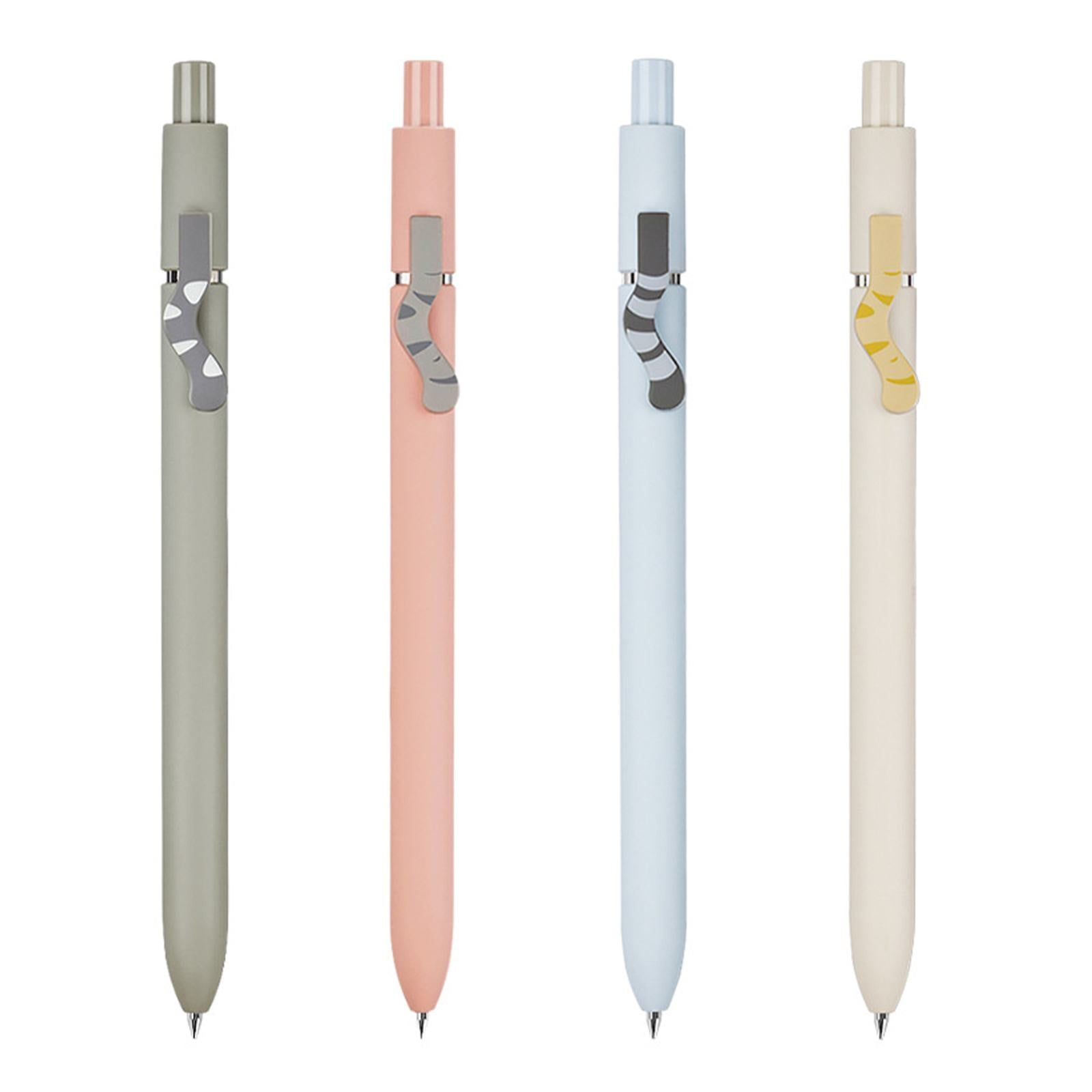 Koadzawe Cat Pens,4 Pcs 0.5Mm Cute Kawaii Black Ink Pen Fine Point ...