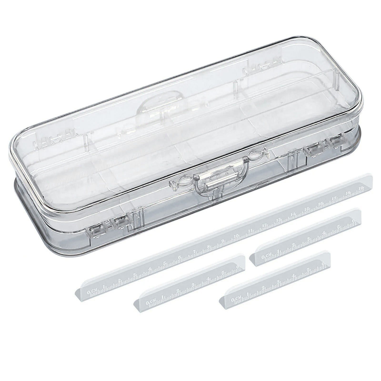 Koadzawe Double Deck Pencil Box - Clear Plastic Stationery Case With 4 ...