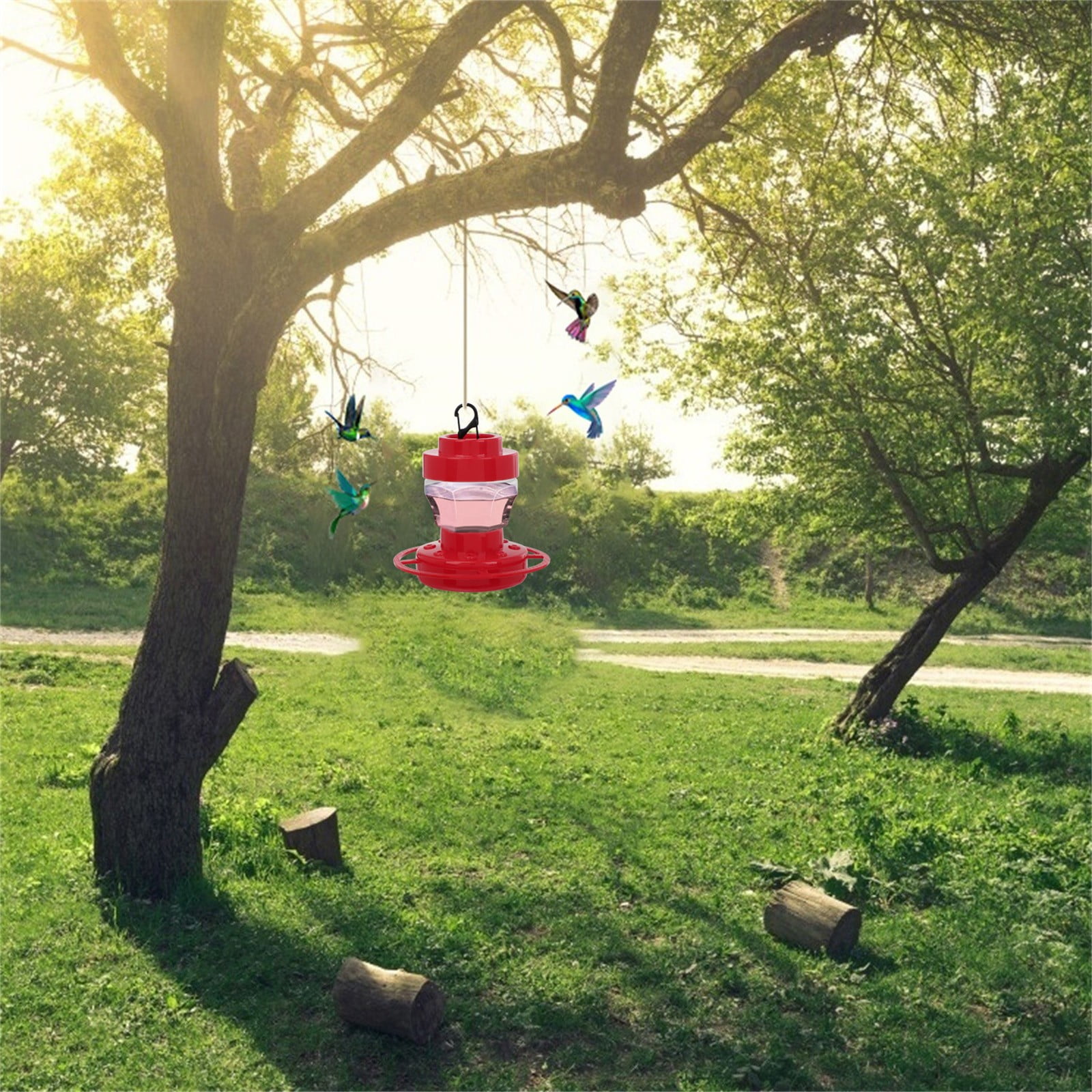 Koadzawe Hummingbird Feeder Abs Feeders for Outdoors, with Built-In Ant ...