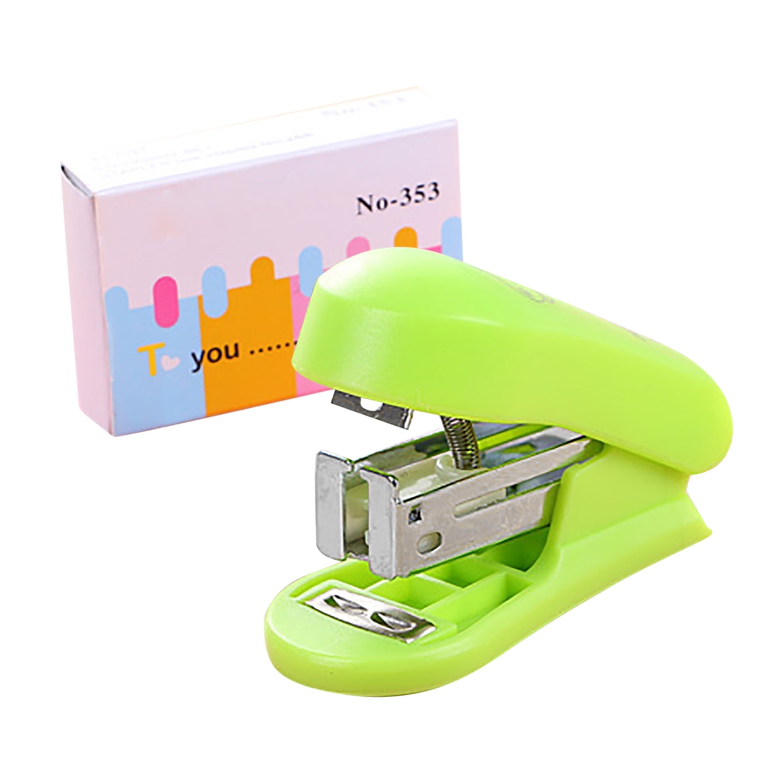Koadzawe Pink Color Mini Stapler with Staples,Small Cute Stapler for ...
