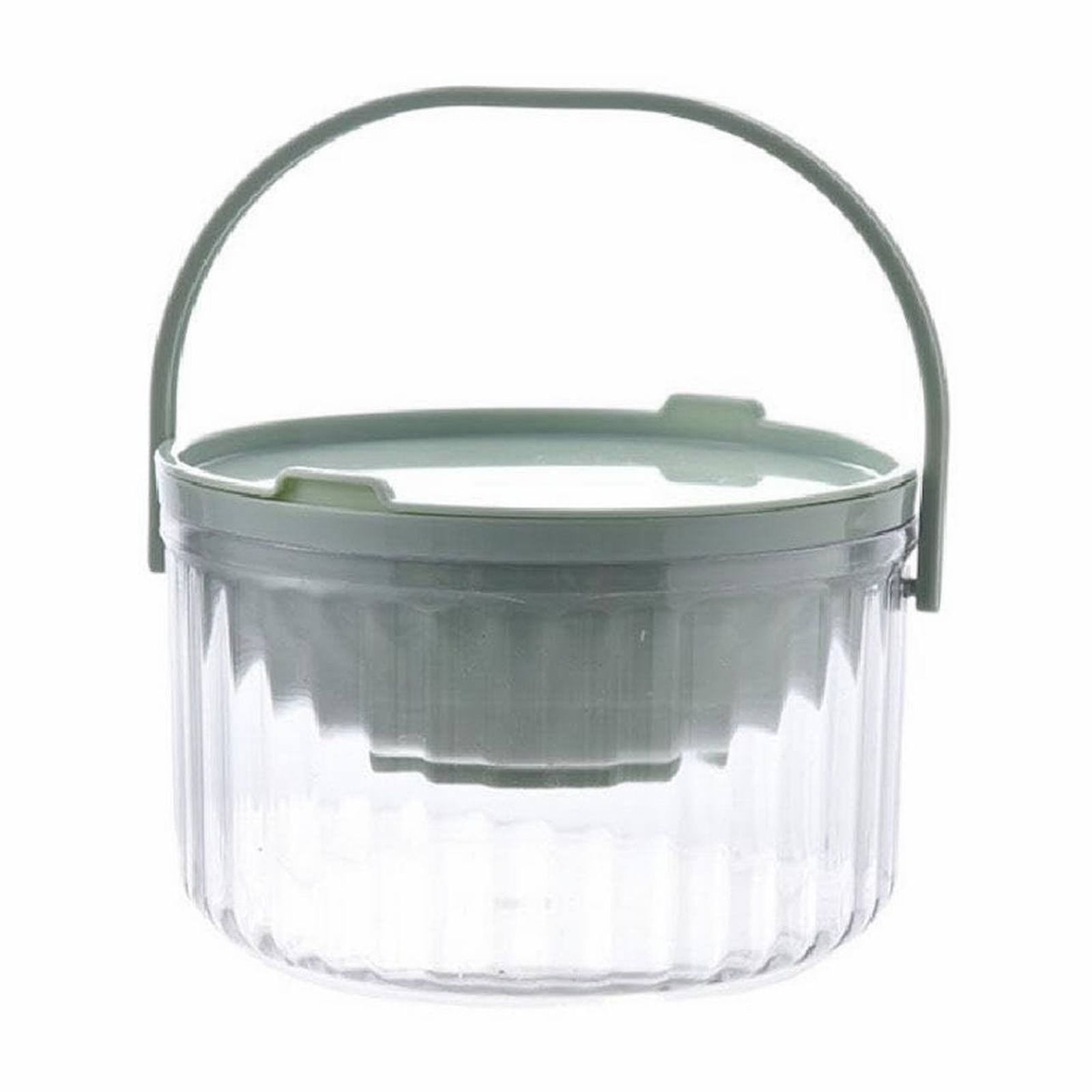 Koadzawe Portable Ice Bucket With Lid & Tong For Outdoor Camping, Clear ...