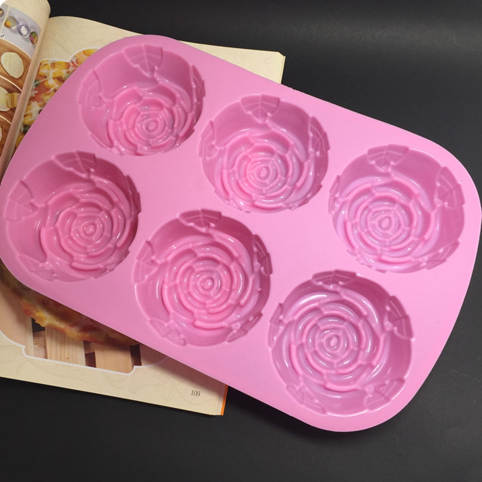 Koadzawe Rose Silicone Cake Tray Molds 1 Pcs Rose Silicone Molds for ...