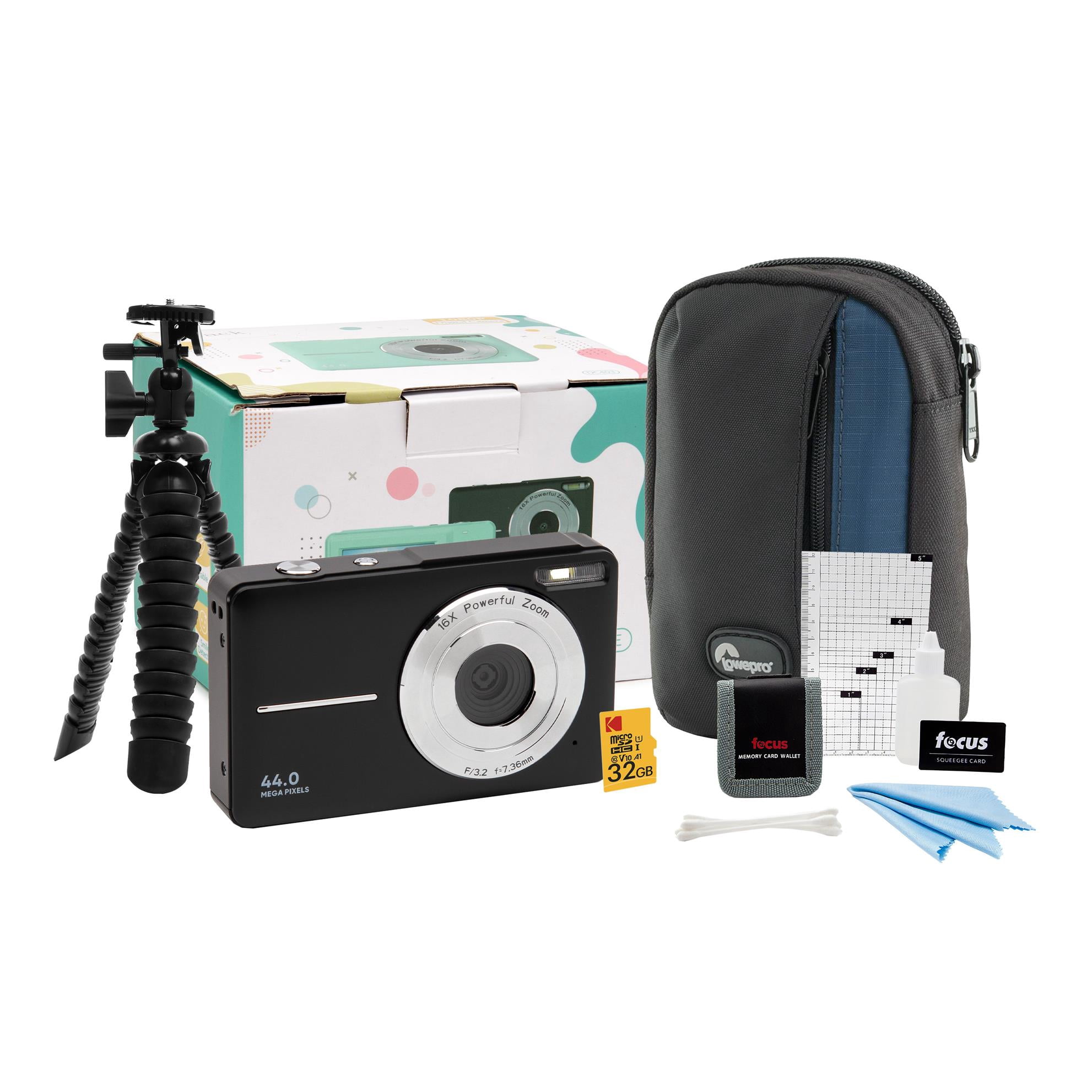 Koah 44MP FHD Point and Shoot Digital Camera with 16X Power Zoom (Black ...