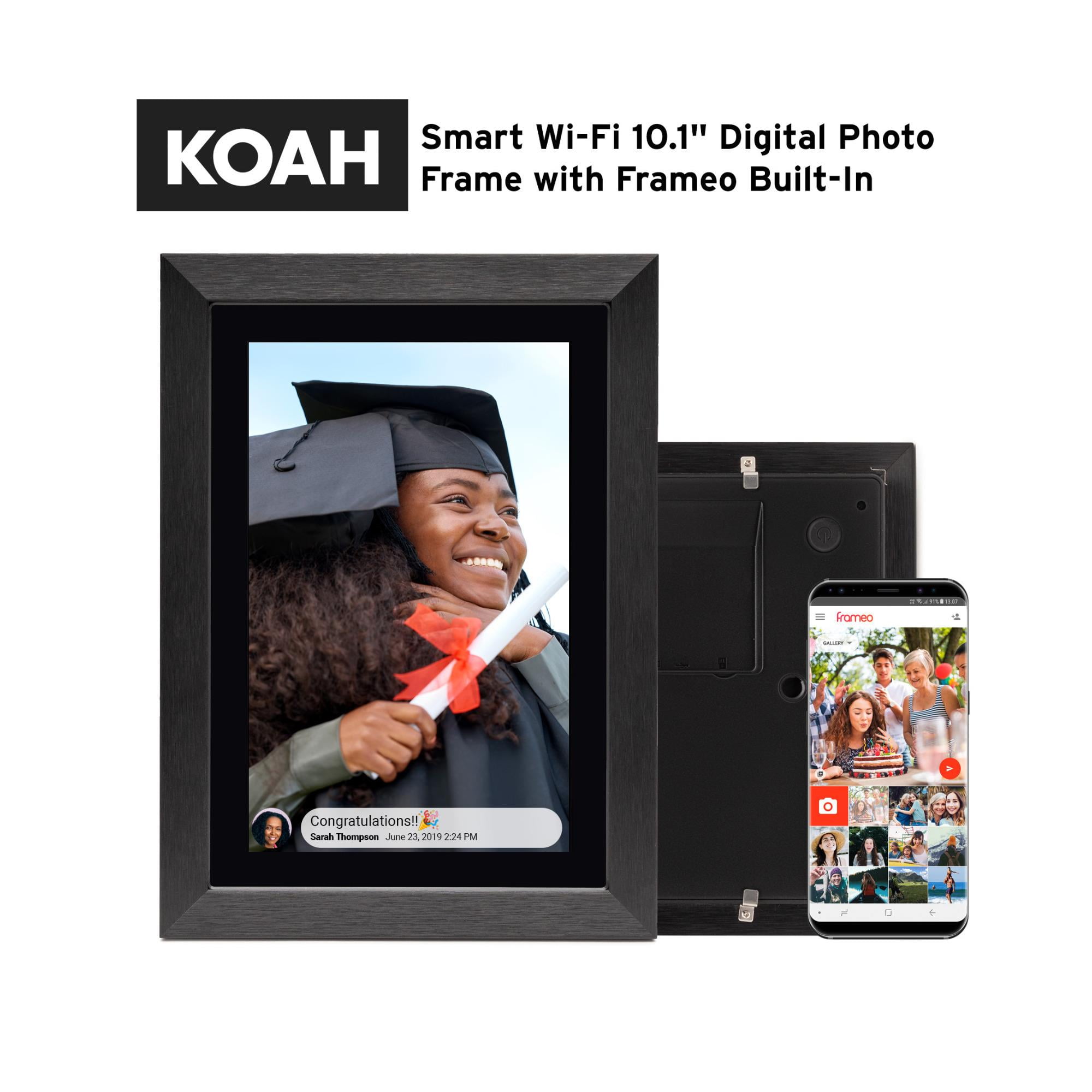 Koah Smart WiFi 10.1 Inch Digital Photo Frame with FRAMEO (8GB, Black ...