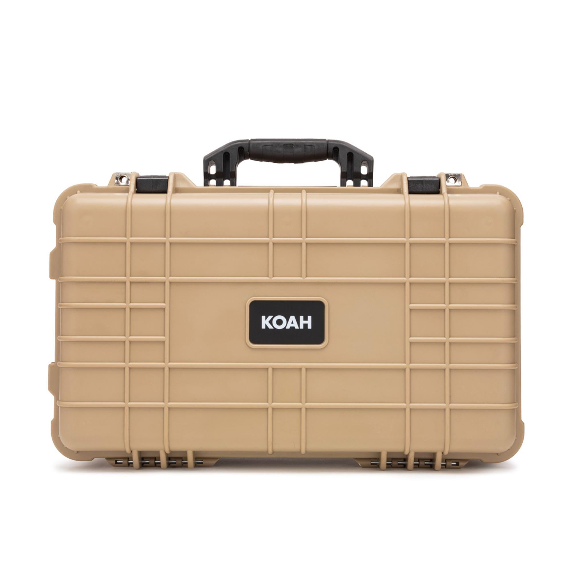 Koah Weatherproof Wheeled Case with Customizable Foam (22 x 14 x 9 Inch ...