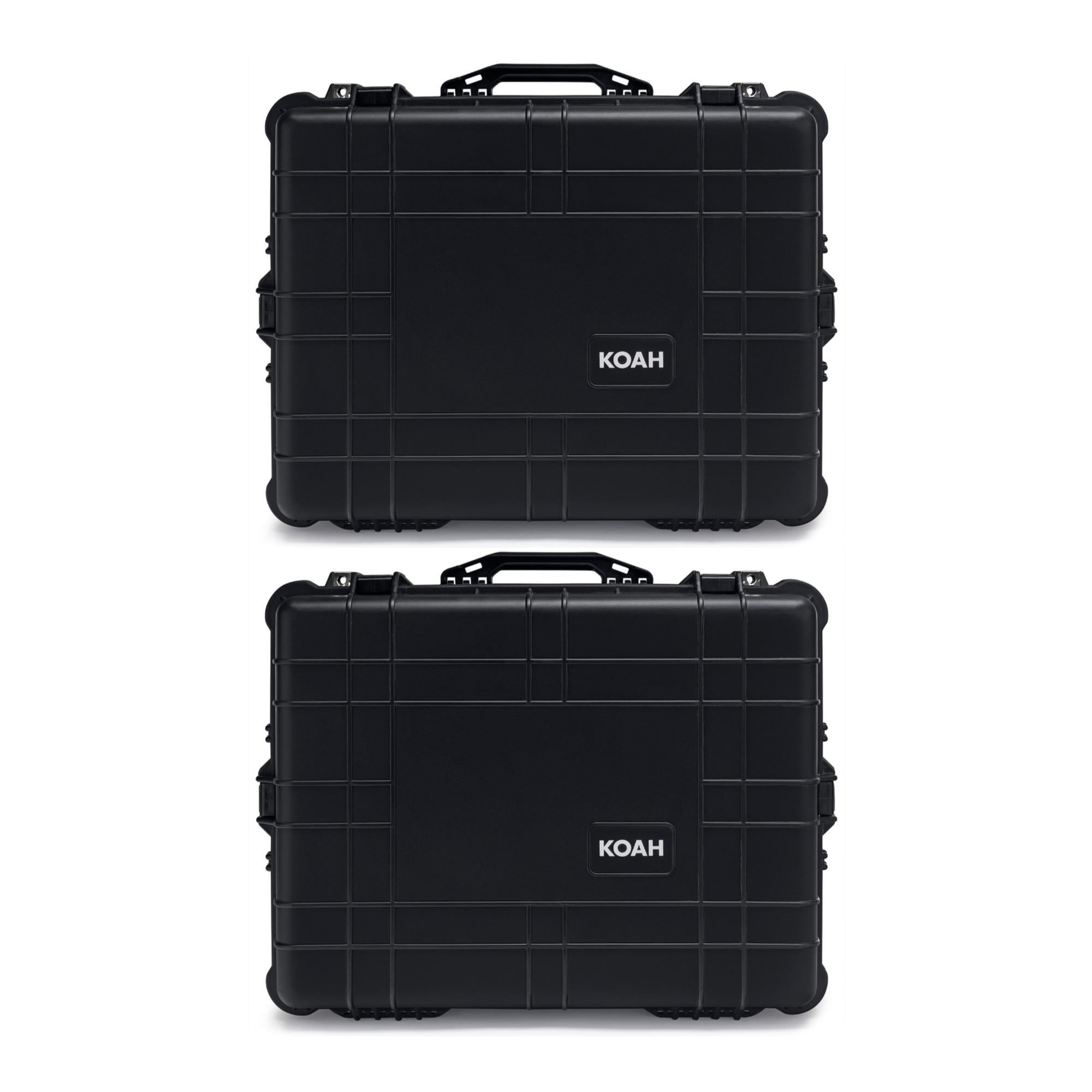 Koah Weatherproof Wheeled Hard Case with Customizable Foam (25 x 20 x ...